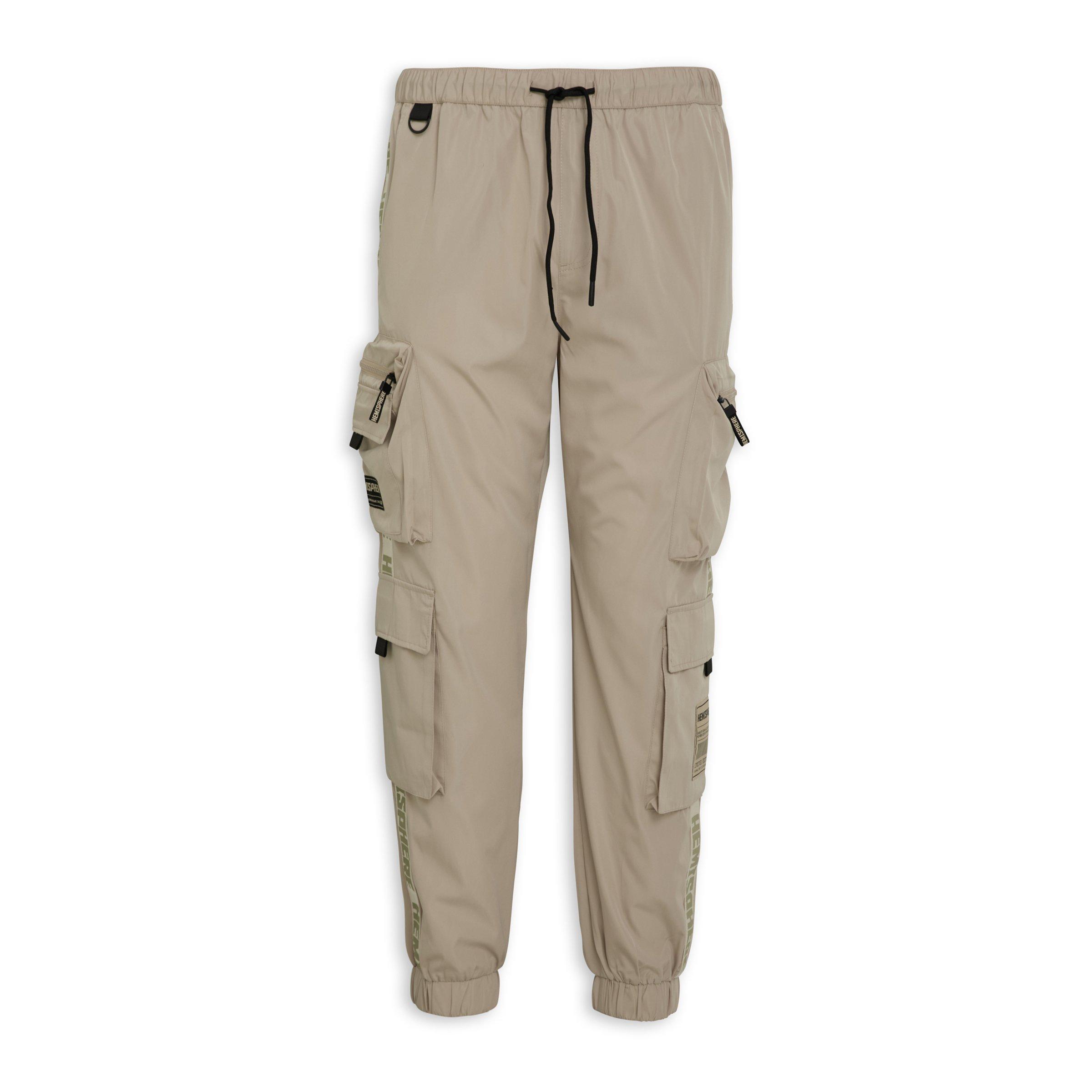 Beige Tapered Utility Pants (3219711) | Hemisphere