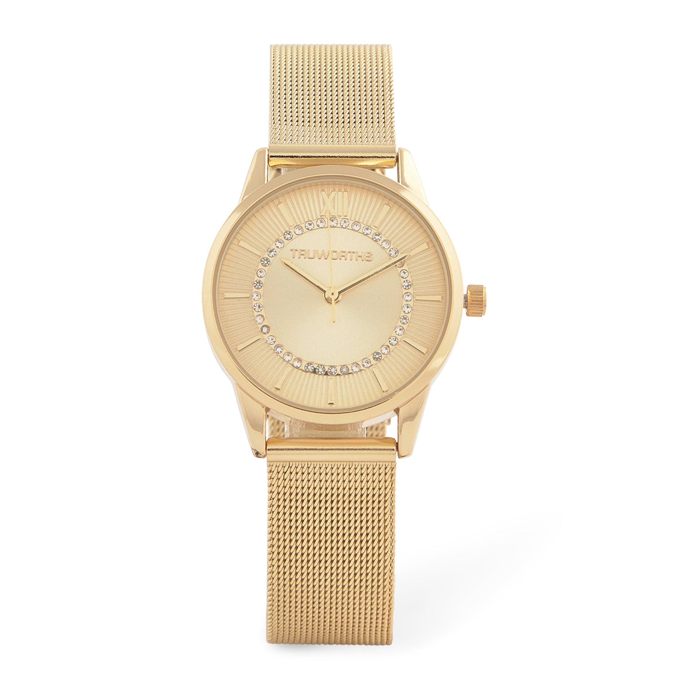 Yellow Gold Mesh Watch (3219714) | Truworths