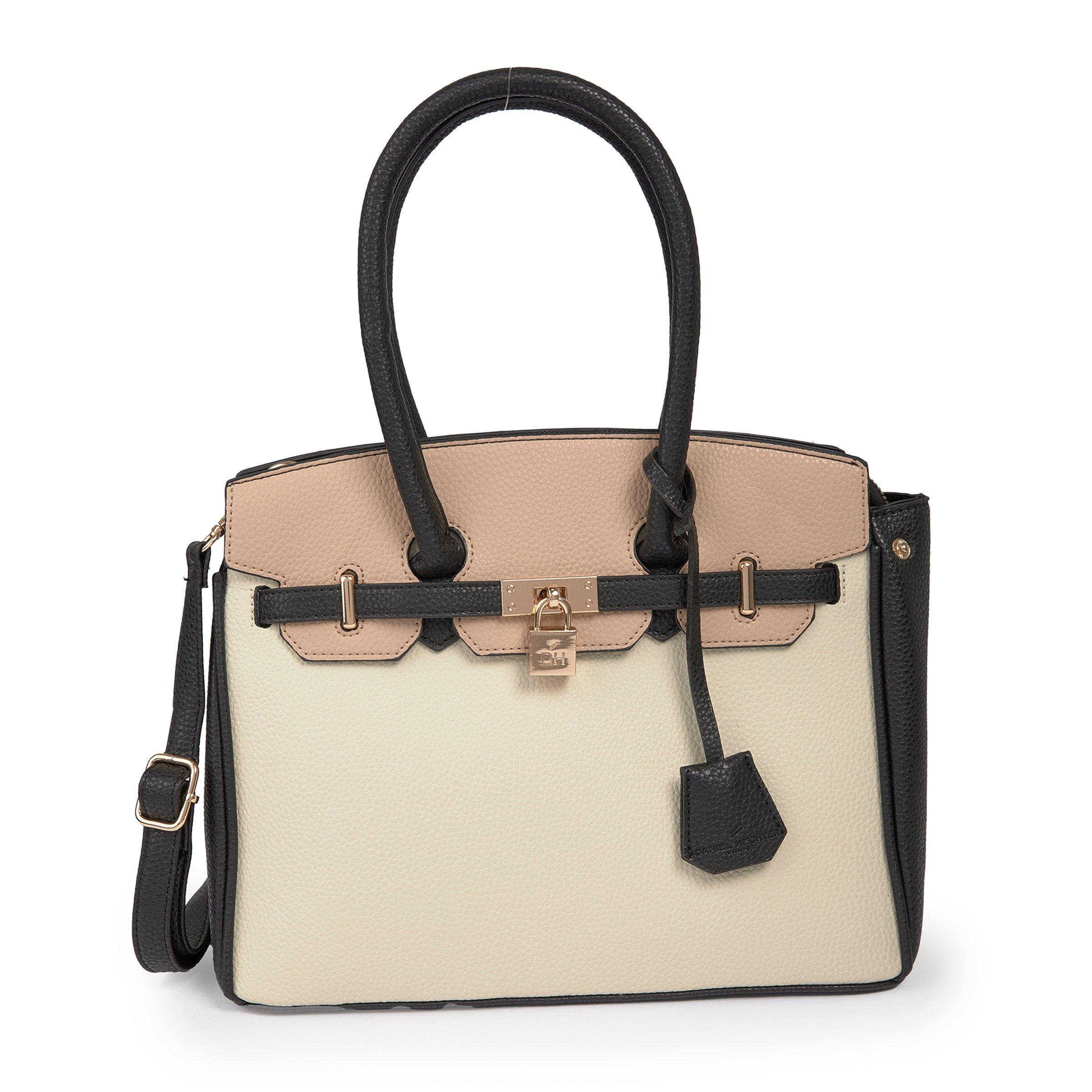 Beige and Black Shopper Bag (3219736) | Daniel Hechter