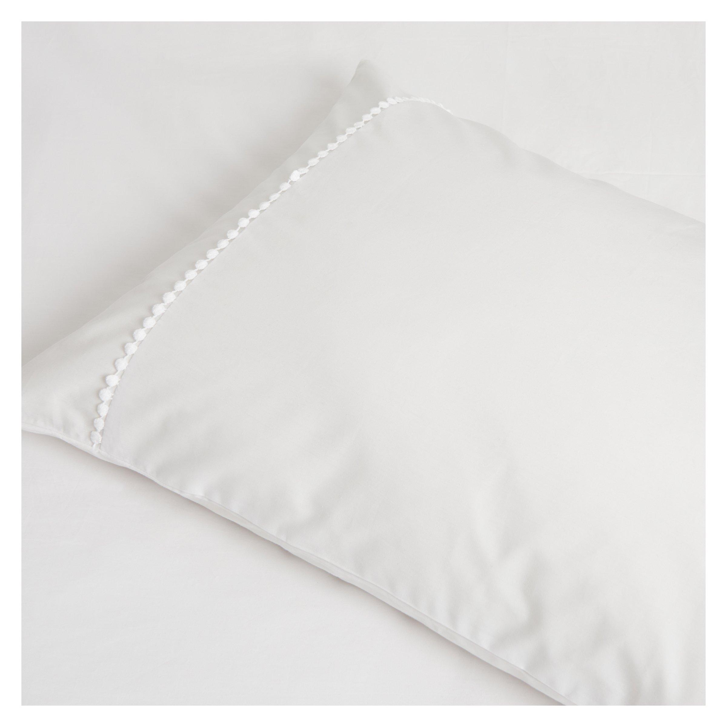 200TC White Mini Ball Pillowcases (3219935) | Loads of Living