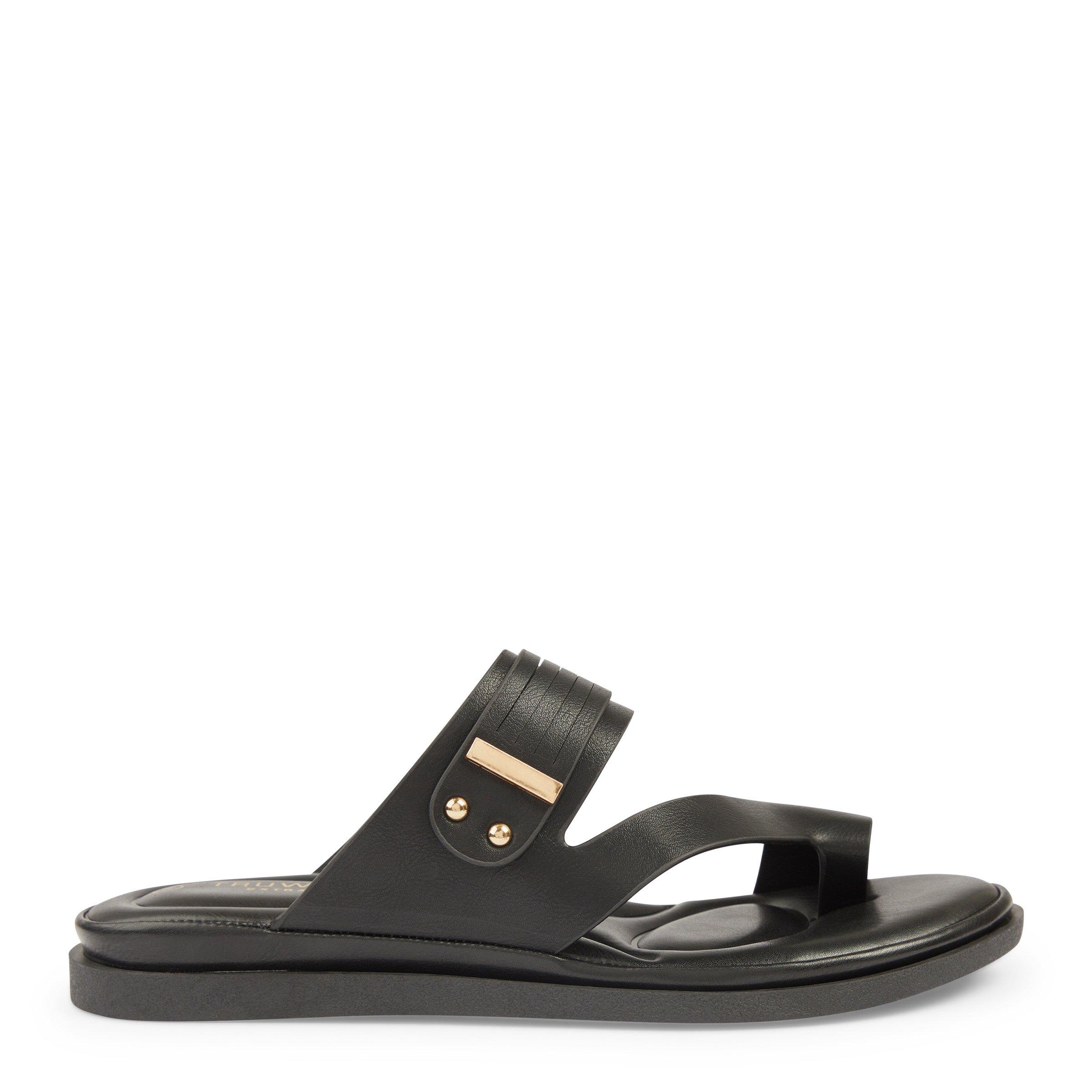 Black Toe Loop Mule Sandals (3220305) | Truworths