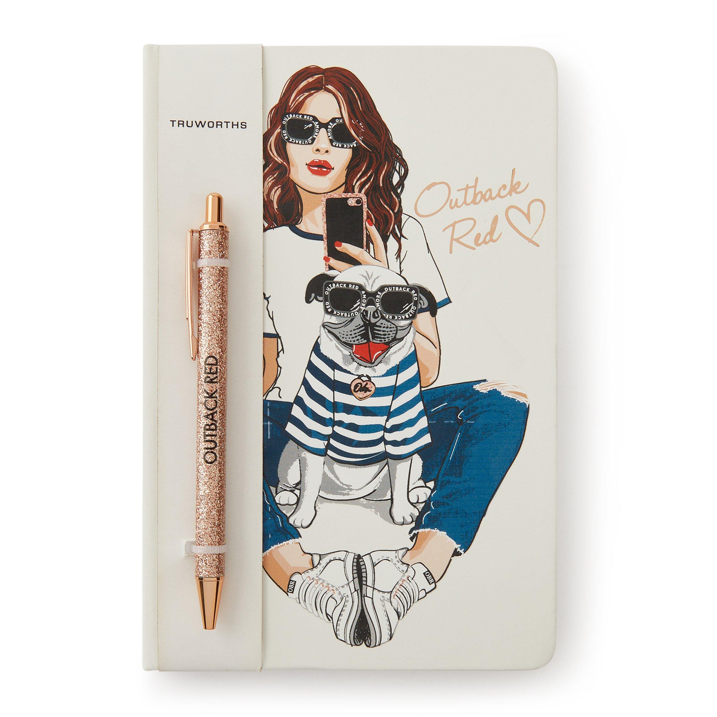 White Notebook and Pen Set (3220391) | Truworths