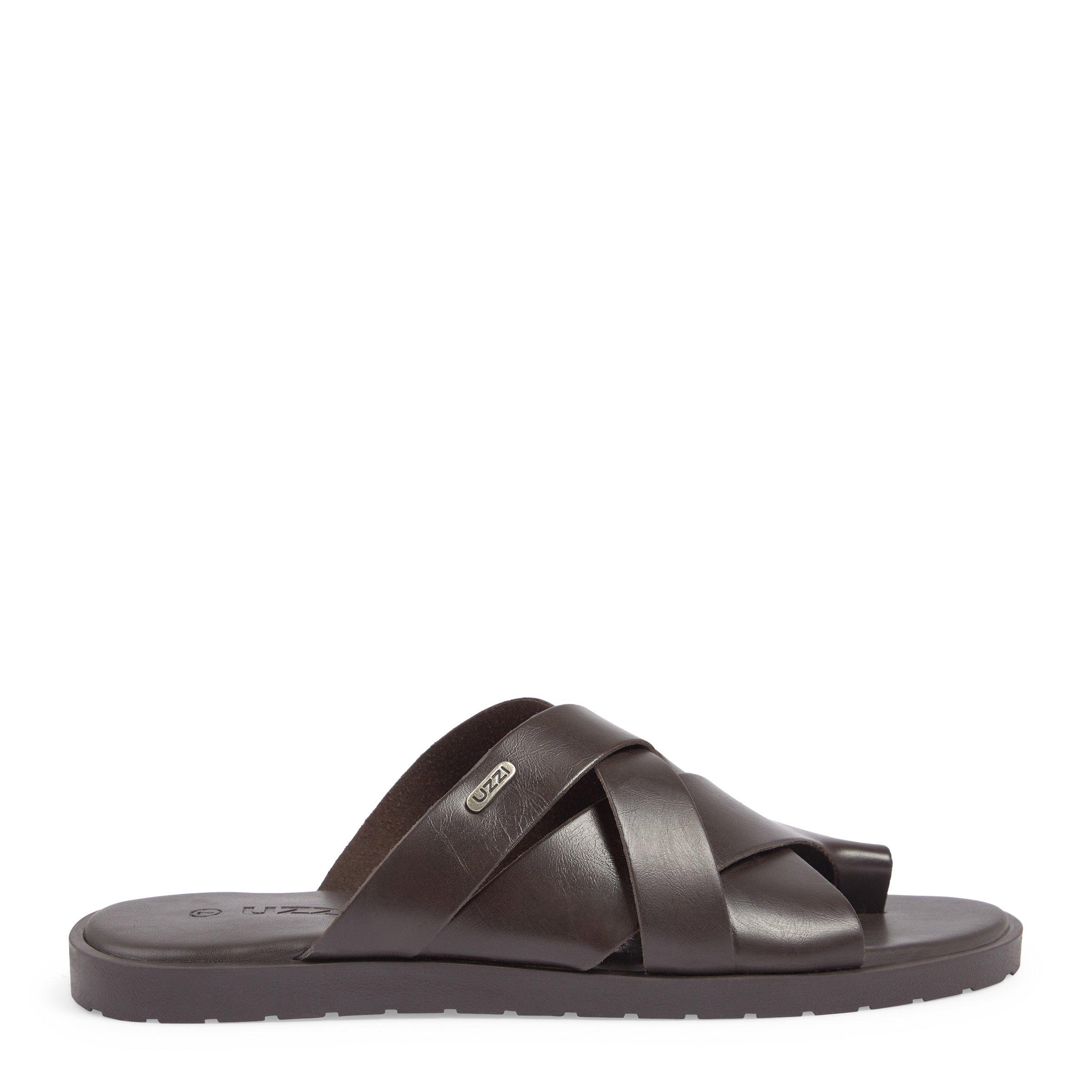 Brown Toe Post Sandals (3220557) | UZZI