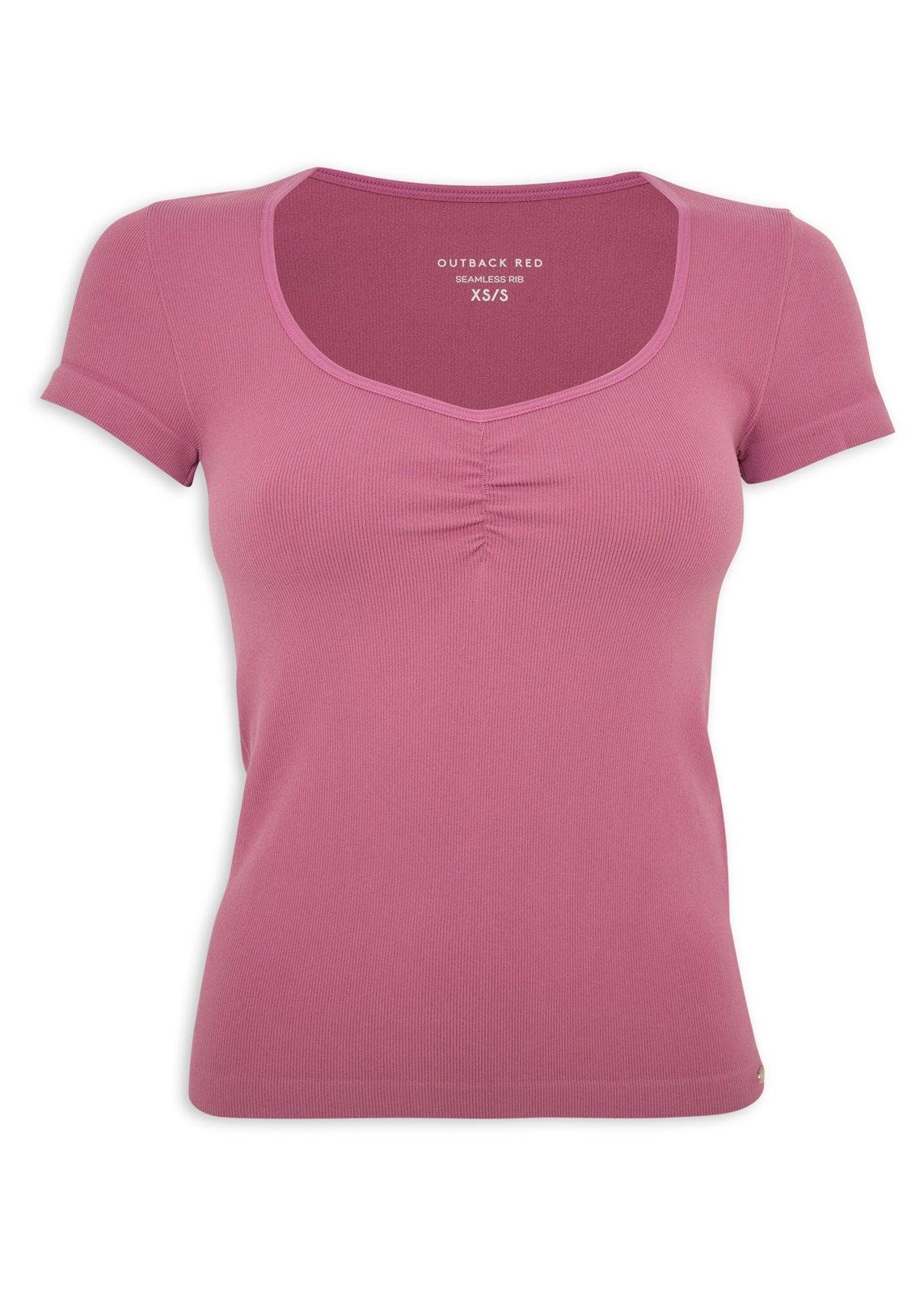 Pink Fitted Seamless Top (3220574) | OUTBACK RED