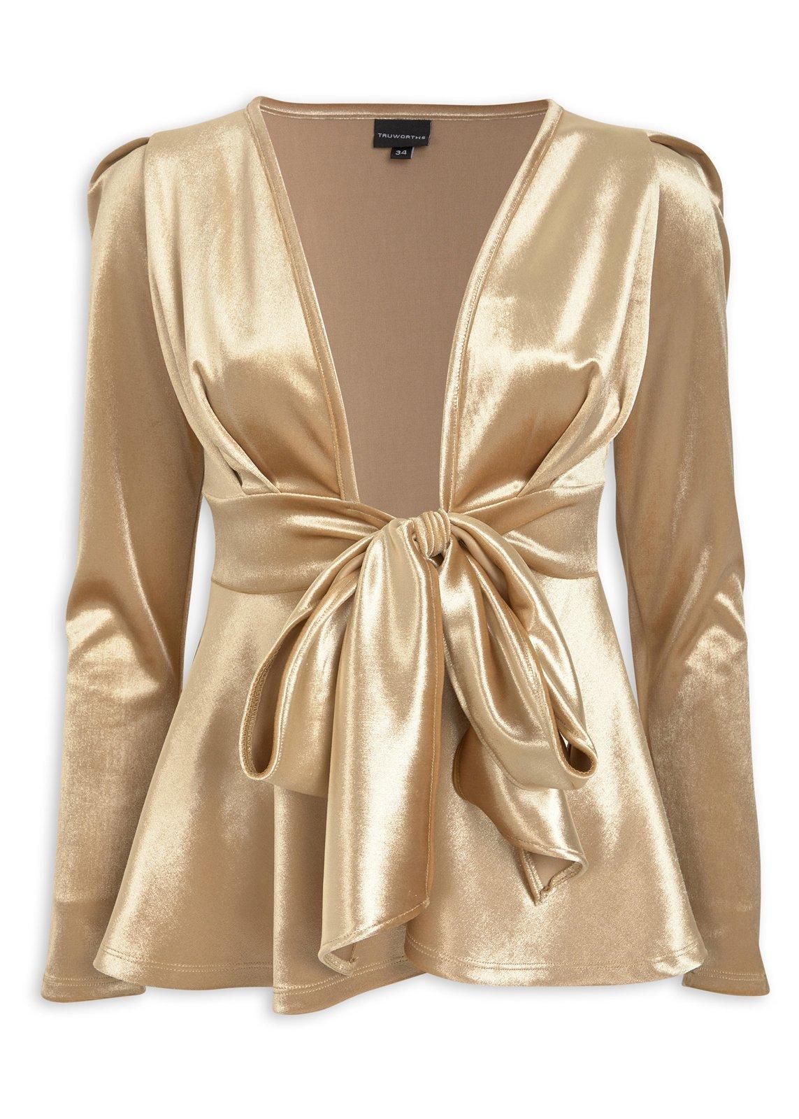 Gold Jacket with Waist Tie (3220611) | Truworths
