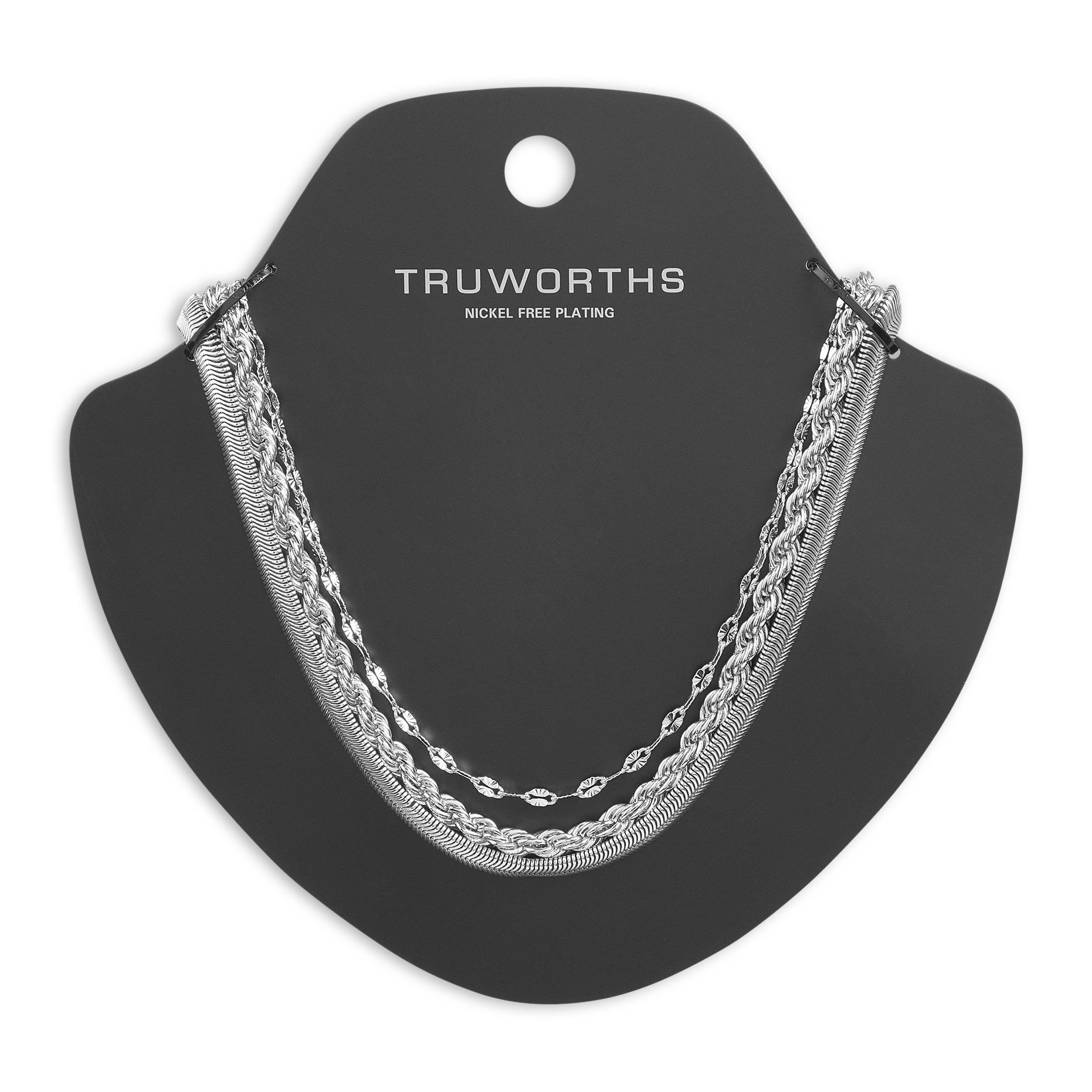 Silver Multi Chain Necklace Set (3220735) | Truworths