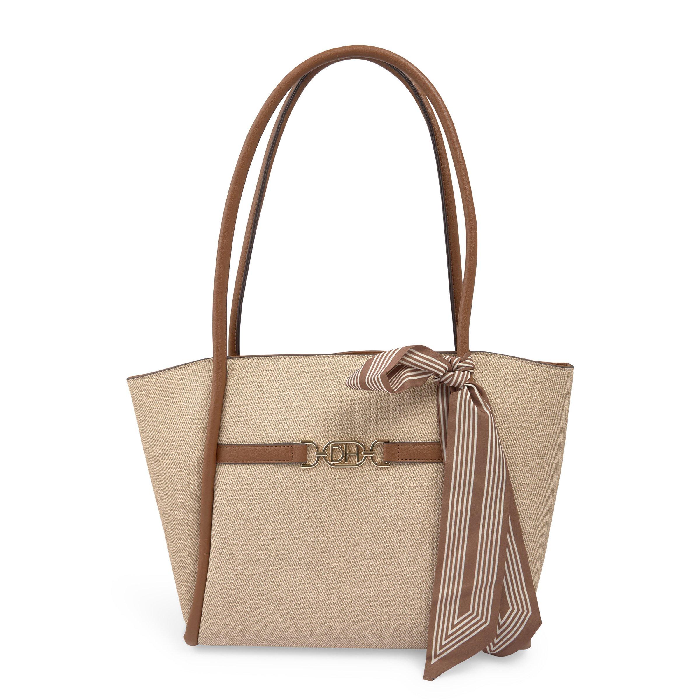 Beige and Tan Combo Shopper Bag (3220914) | Daniel Hechter