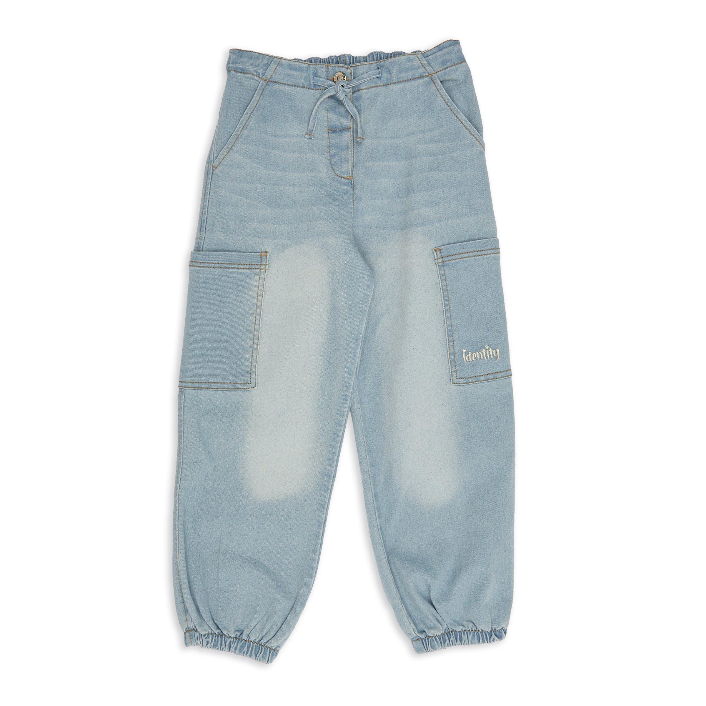 Kid Girls Denim Utility Jogger (3221030) | Identity