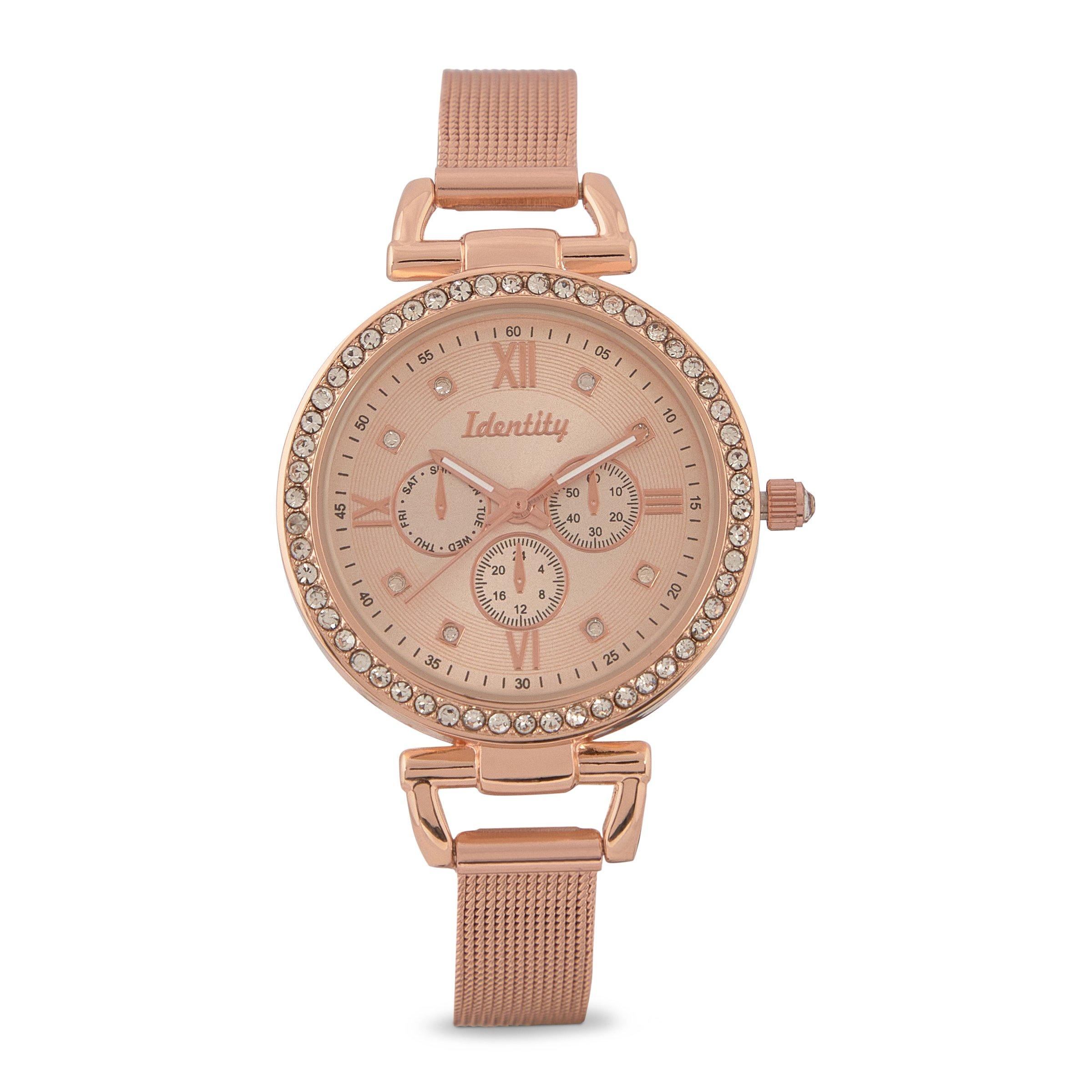 Rose Gold Mesh Watch (3221128) | Identity