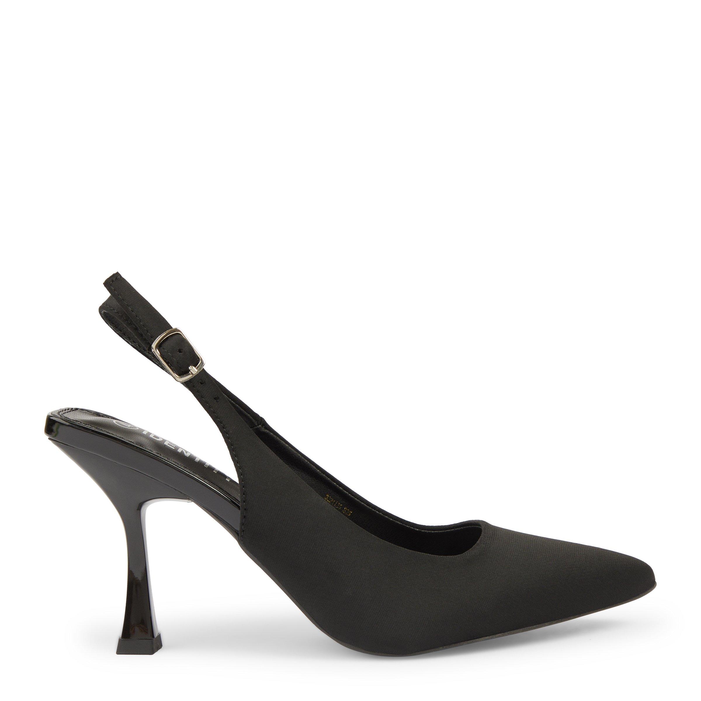 Black Closed Toe Slingback Heels (3221136) | Identity