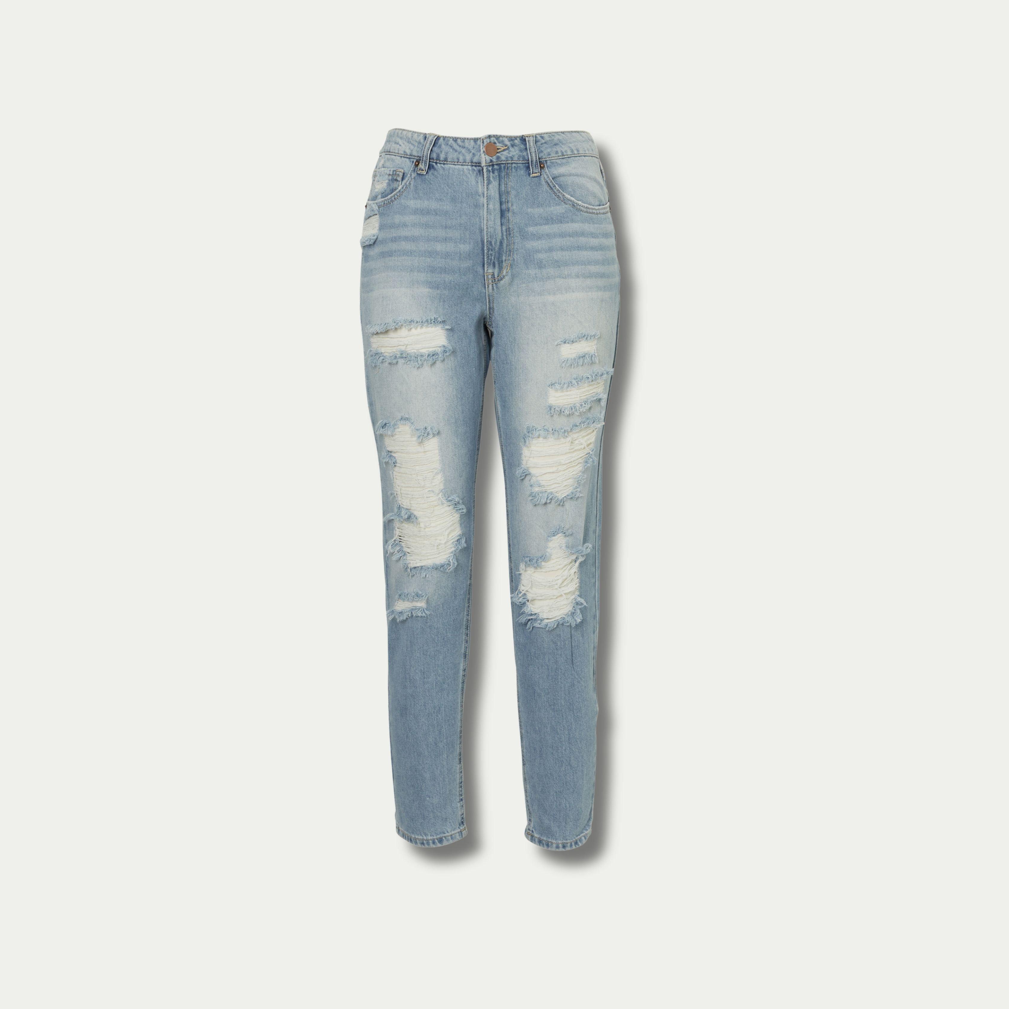 Blue Light Wash Ripped Jeans (3221176) | Identity X Sync