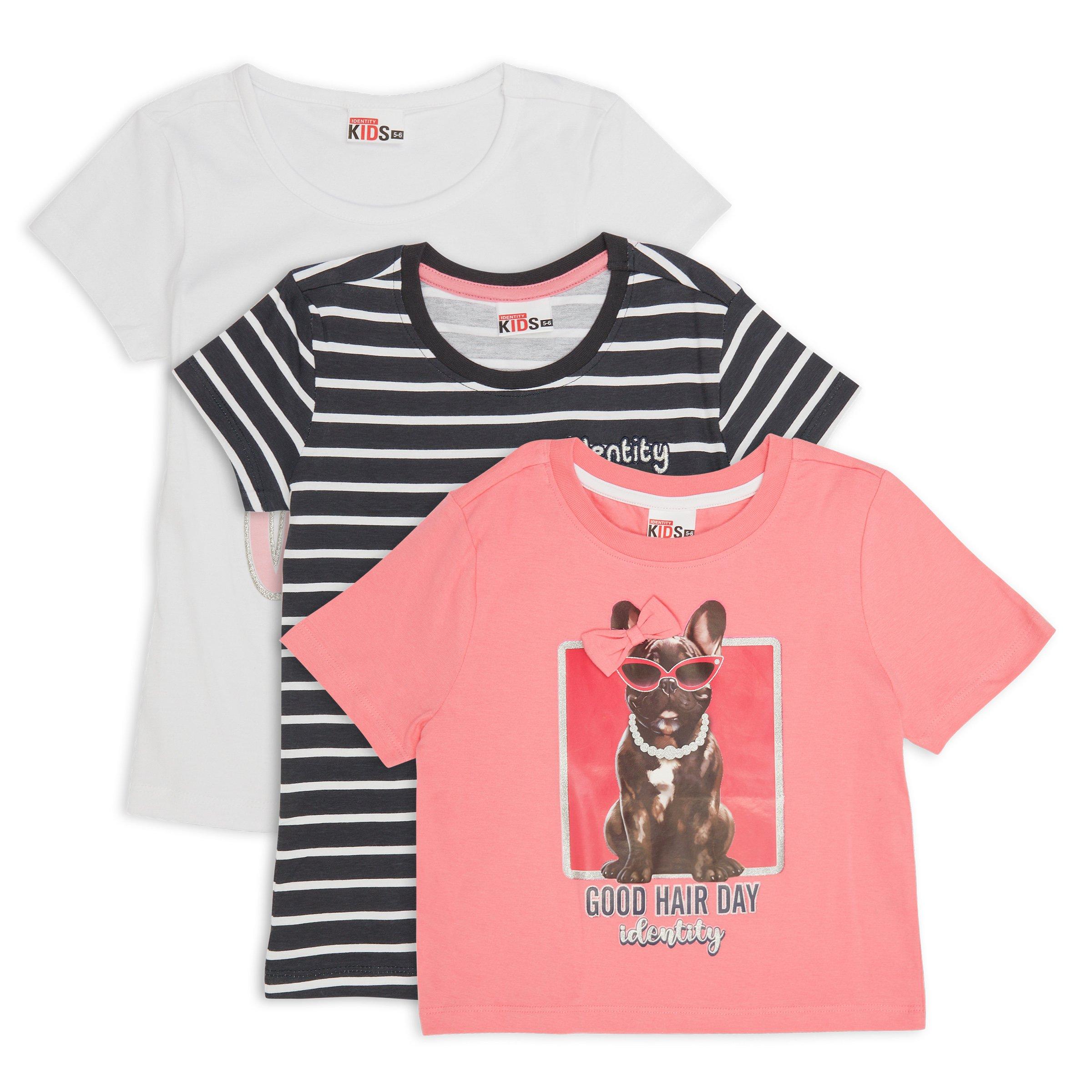 Kid Girls 3-pack T-shirts (3221210) | Identity