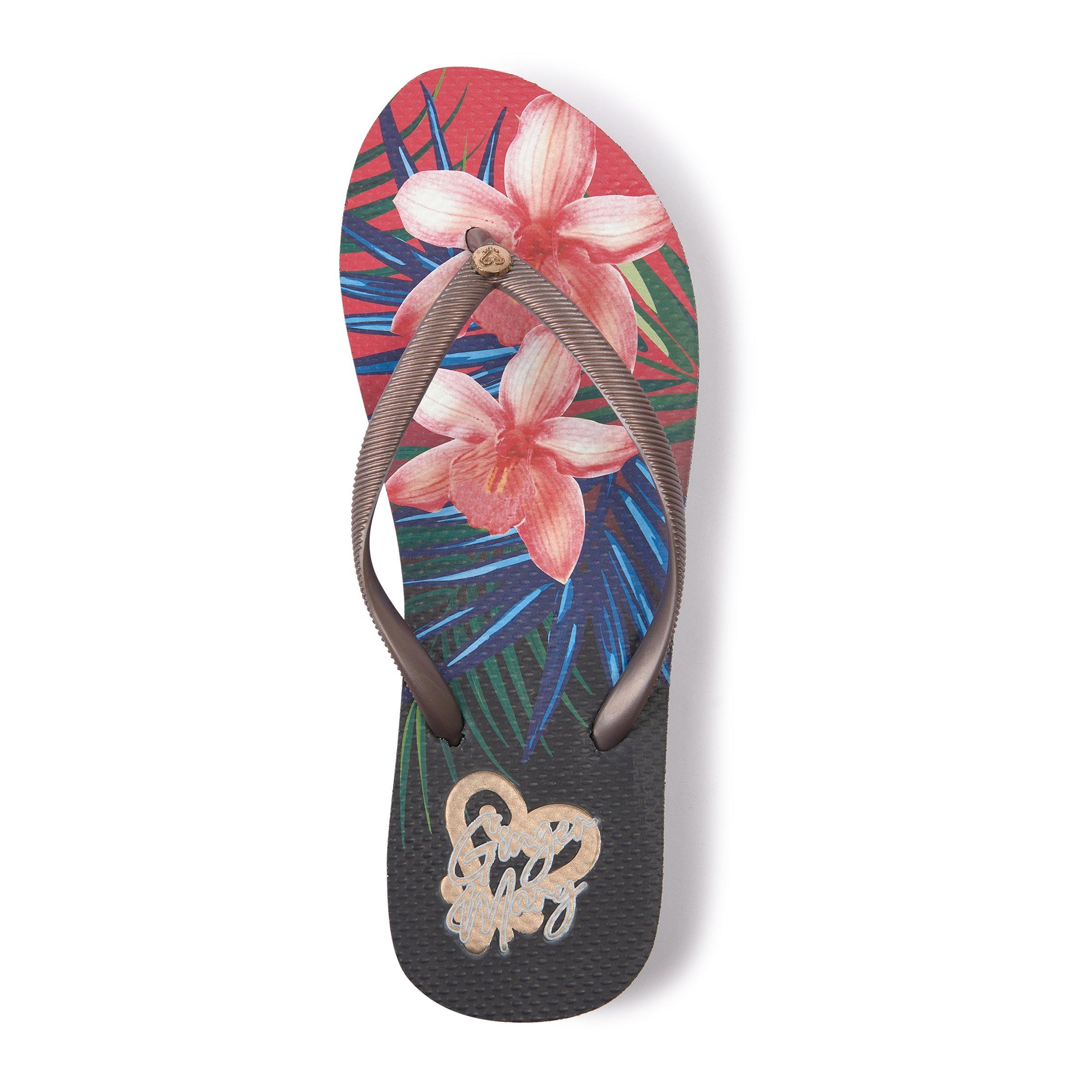 Floral Print Flip Flop (3221312) | Ginger Mary