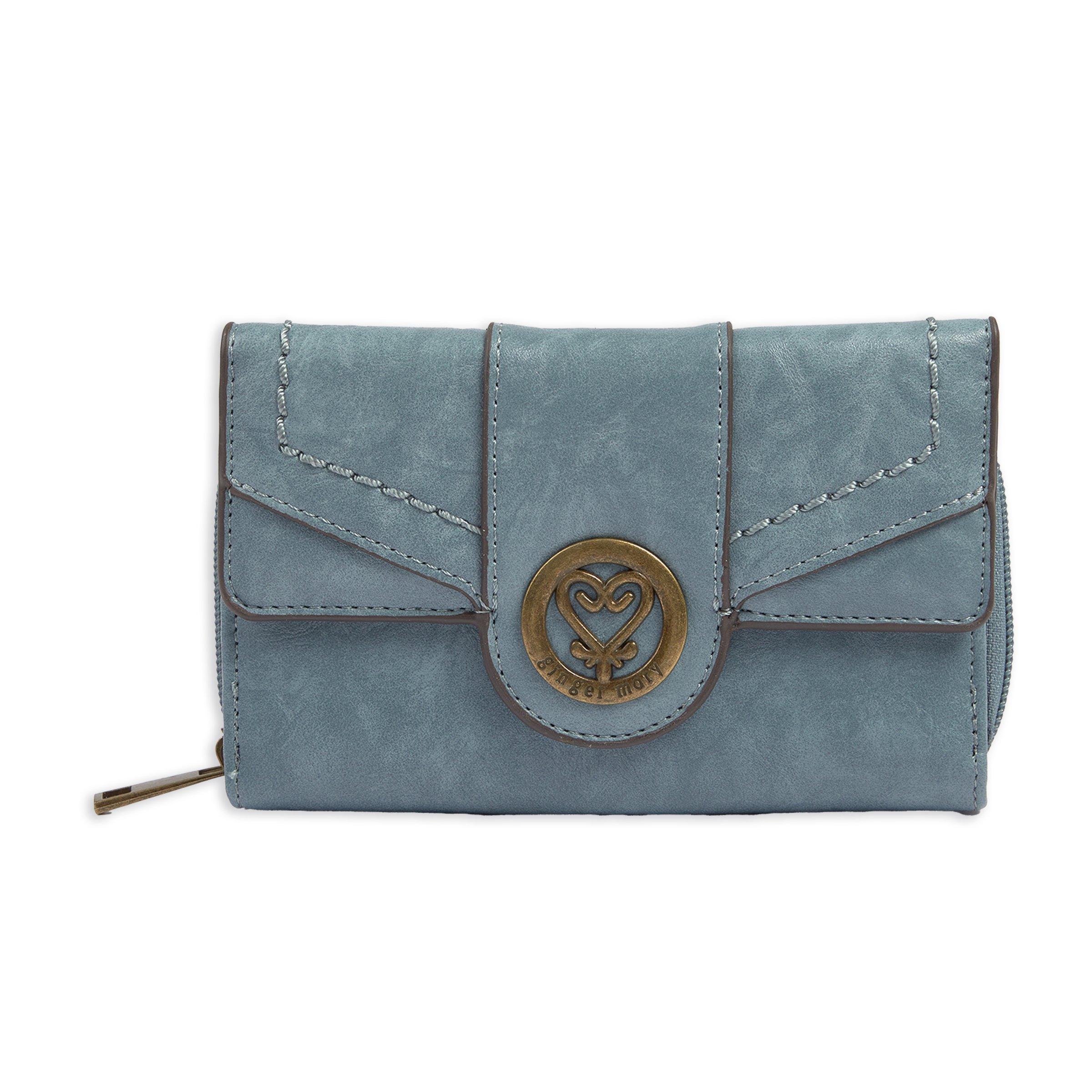 Pale Blue Zip Around Wallet (3221410) | Ginger Mary