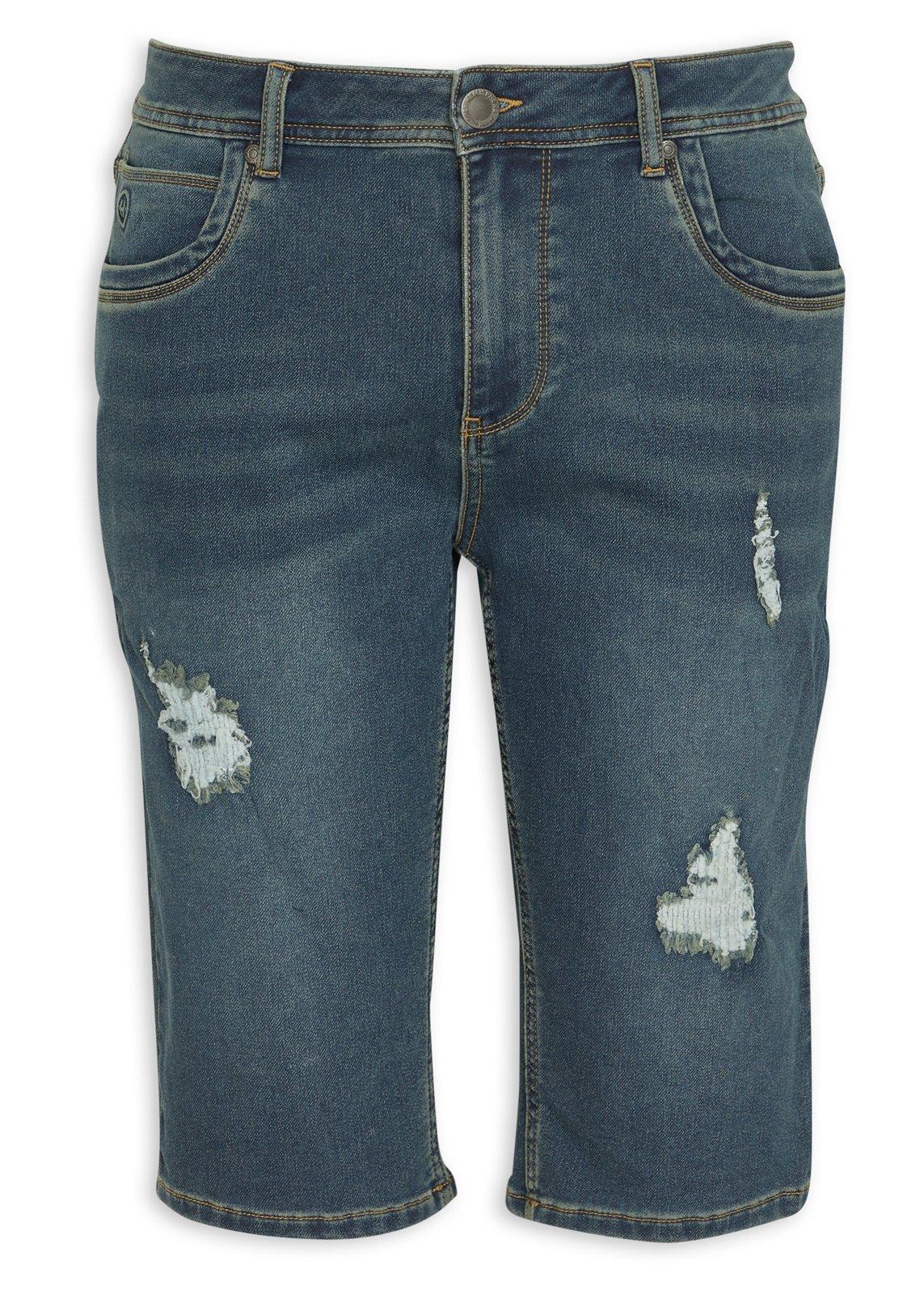 Indigo Ripped Denim Shorts (3221516) | Hemisphere
