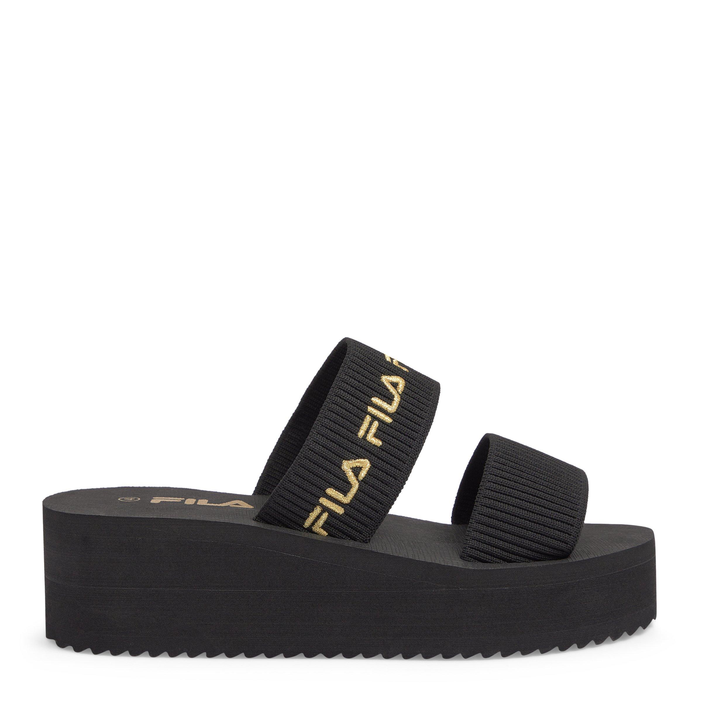 Black Chelsey Platform Sandals (3221534) | Fila