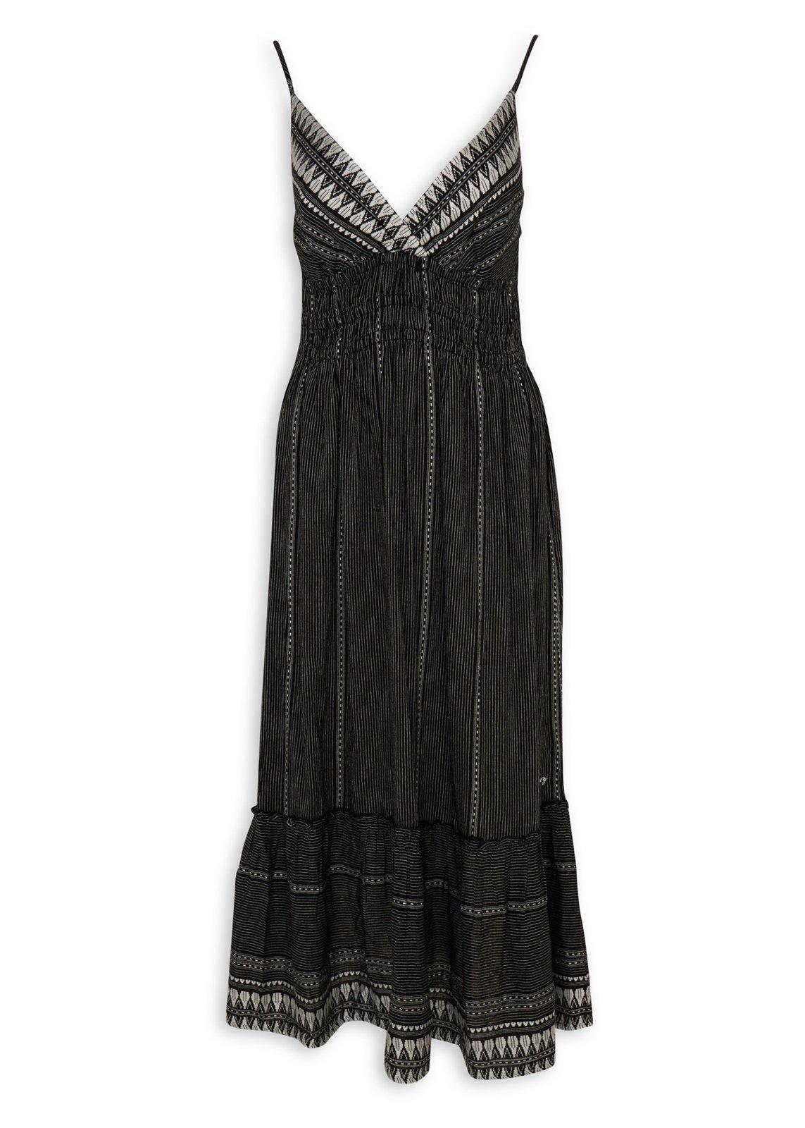 Black Wrap Tiered Dress (3221661) | Ginger Mary