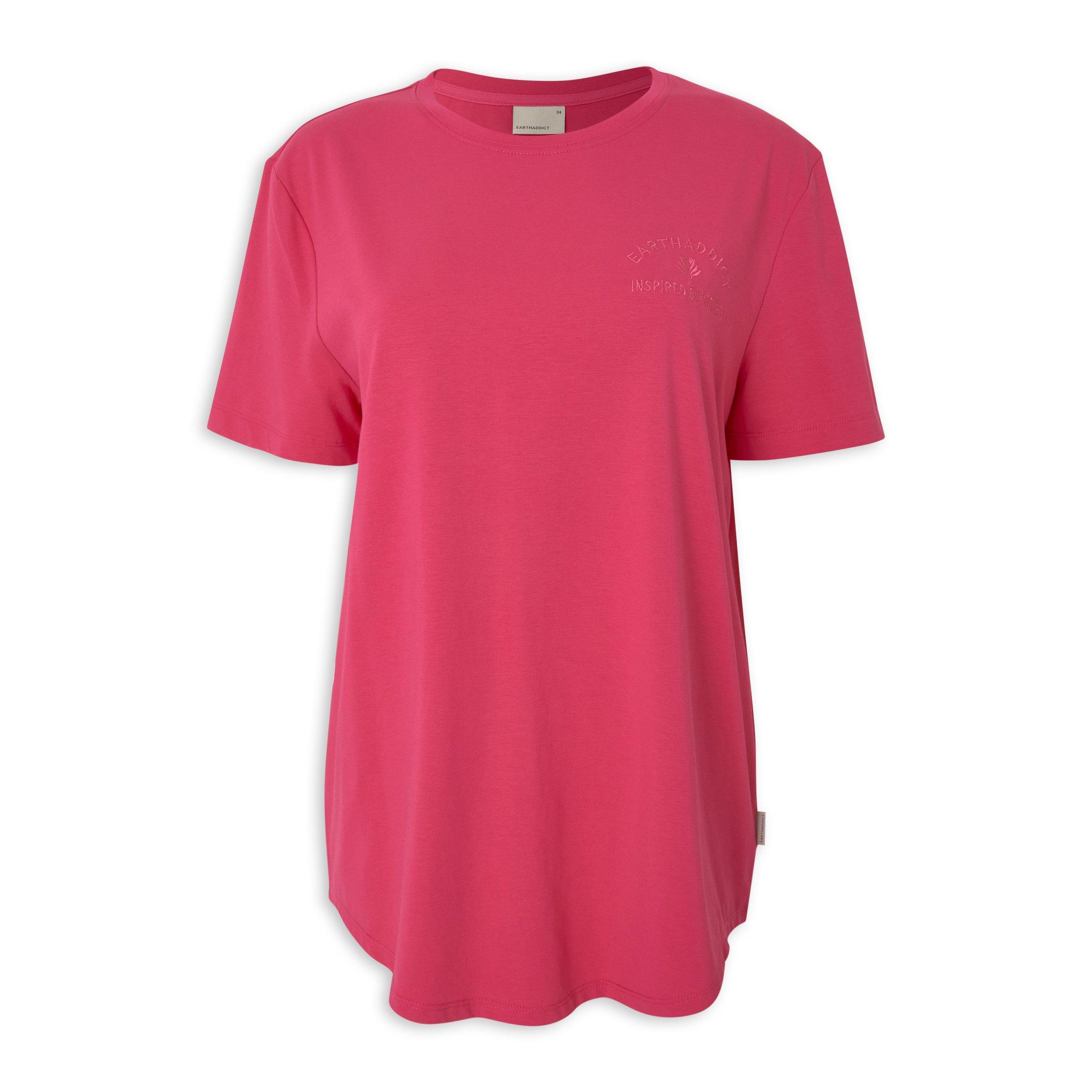 Pink Organic Cotton T-shirt (3222367) | Earthaddict