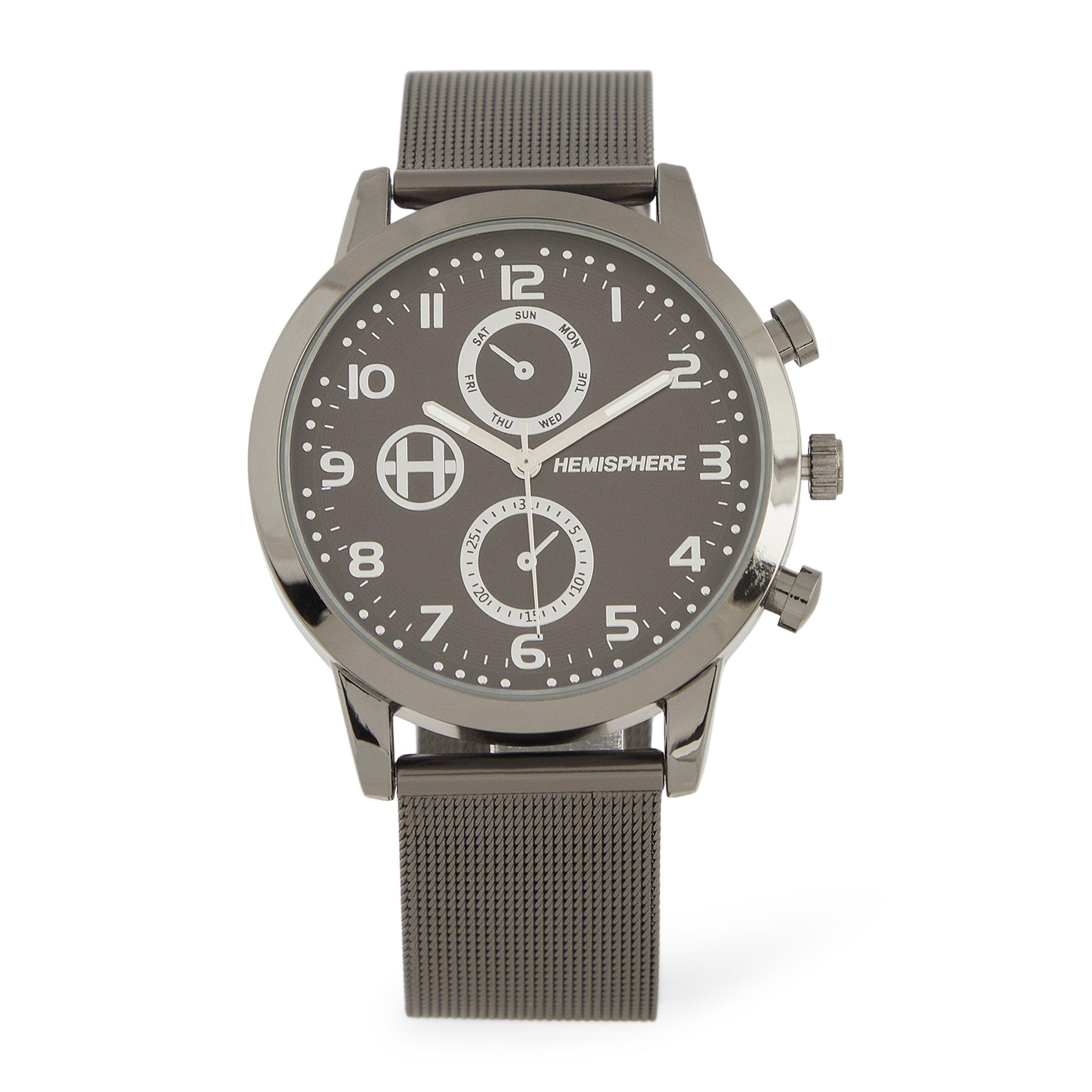 Gunmetal Mesh Strap Watch (3223149) | Hemisphere