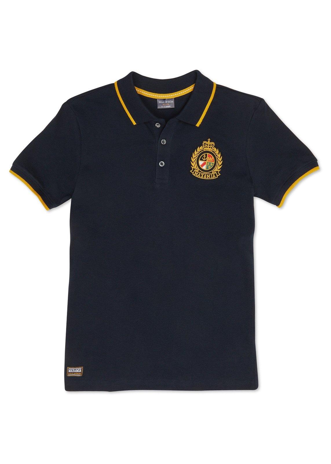 Boys Navy Golfer Shirt (3223551) | Max & Mia