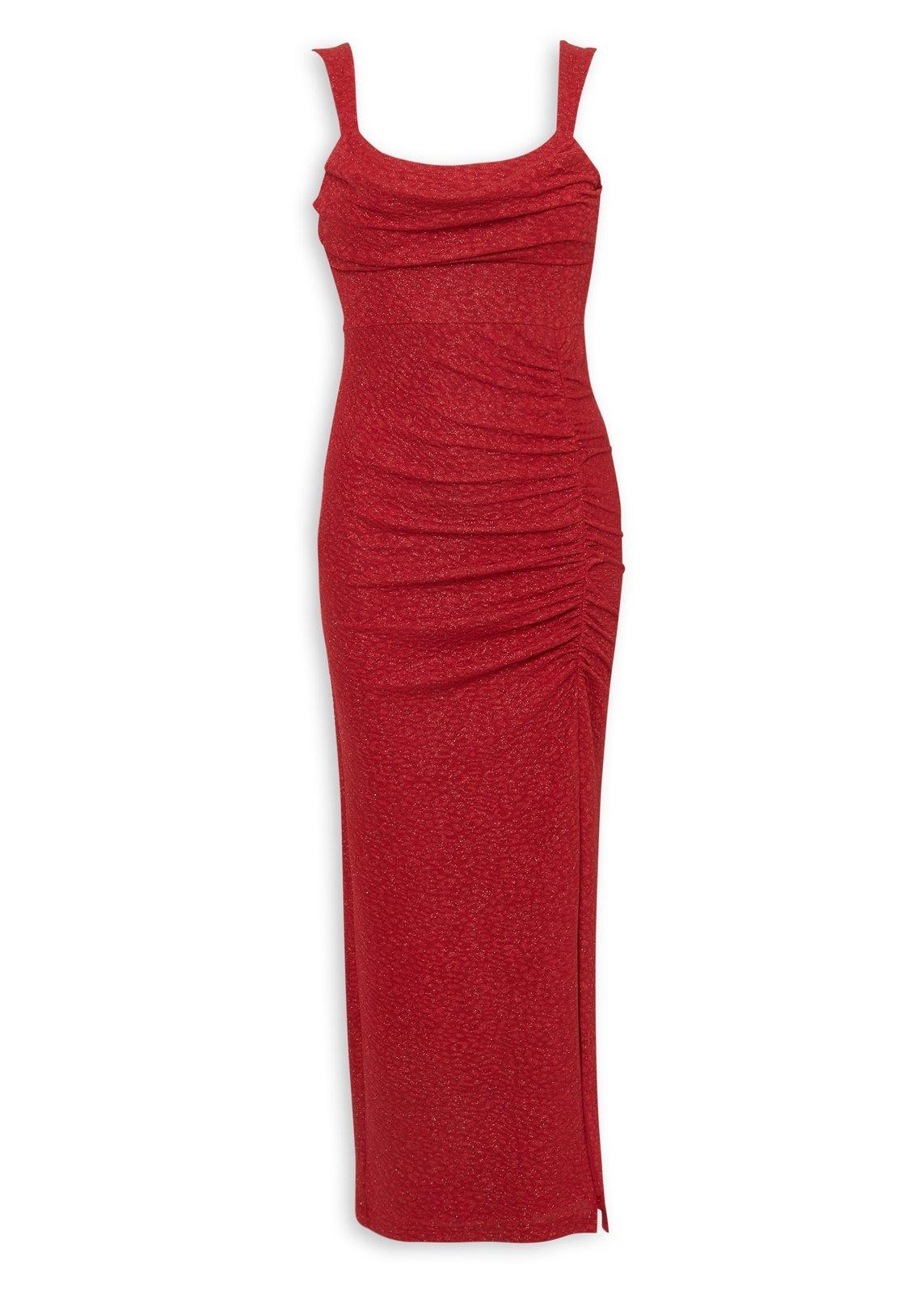 Red Shimmer Bodycon Dress (3223684) | Inwear