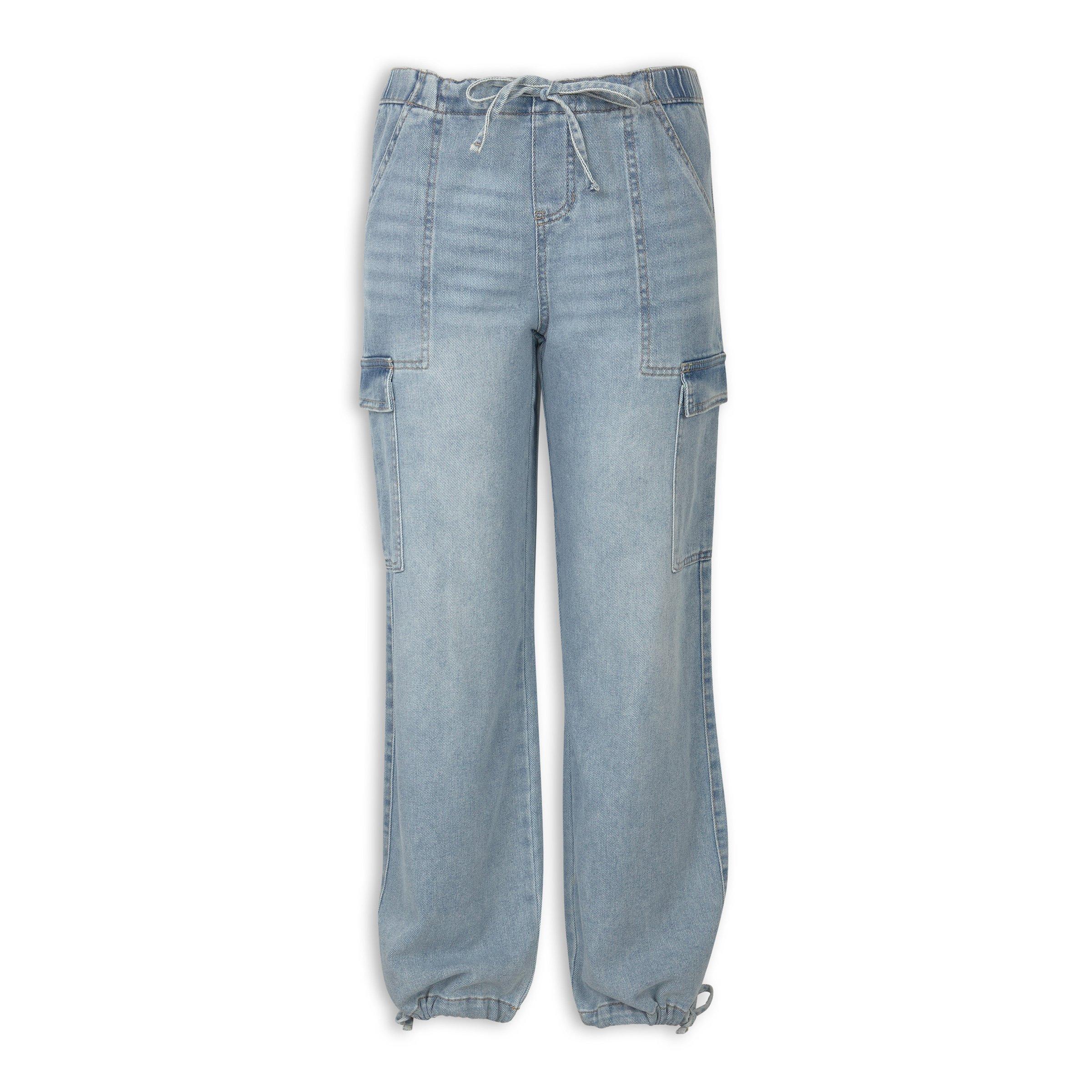 Ladies Wide Leg Utility Jeans (3223928) | Identity X Sync