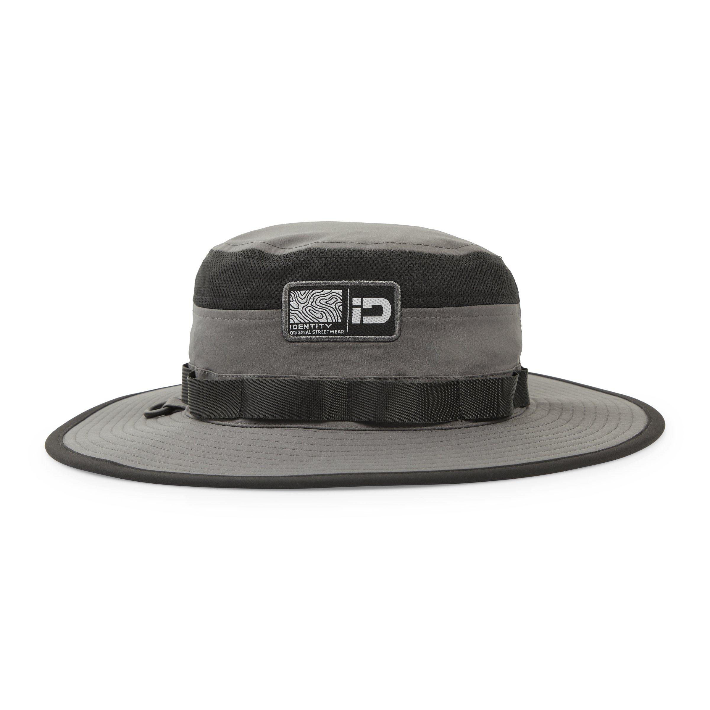 Charcoal Grey Wide Brim Bucket Hat (3224121) | Identity