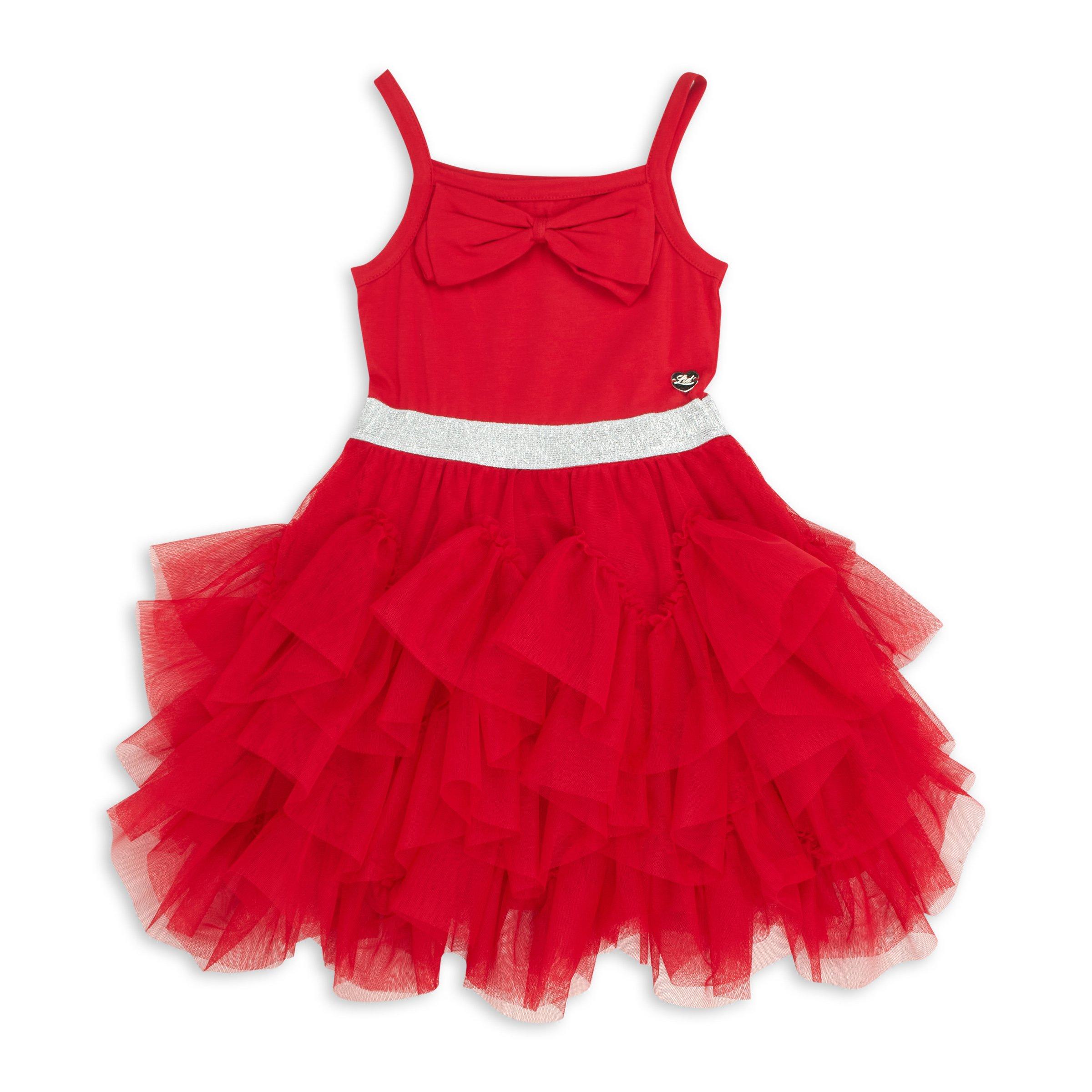 Kid Girls Red Party Dress (3224136) | LTD Kids