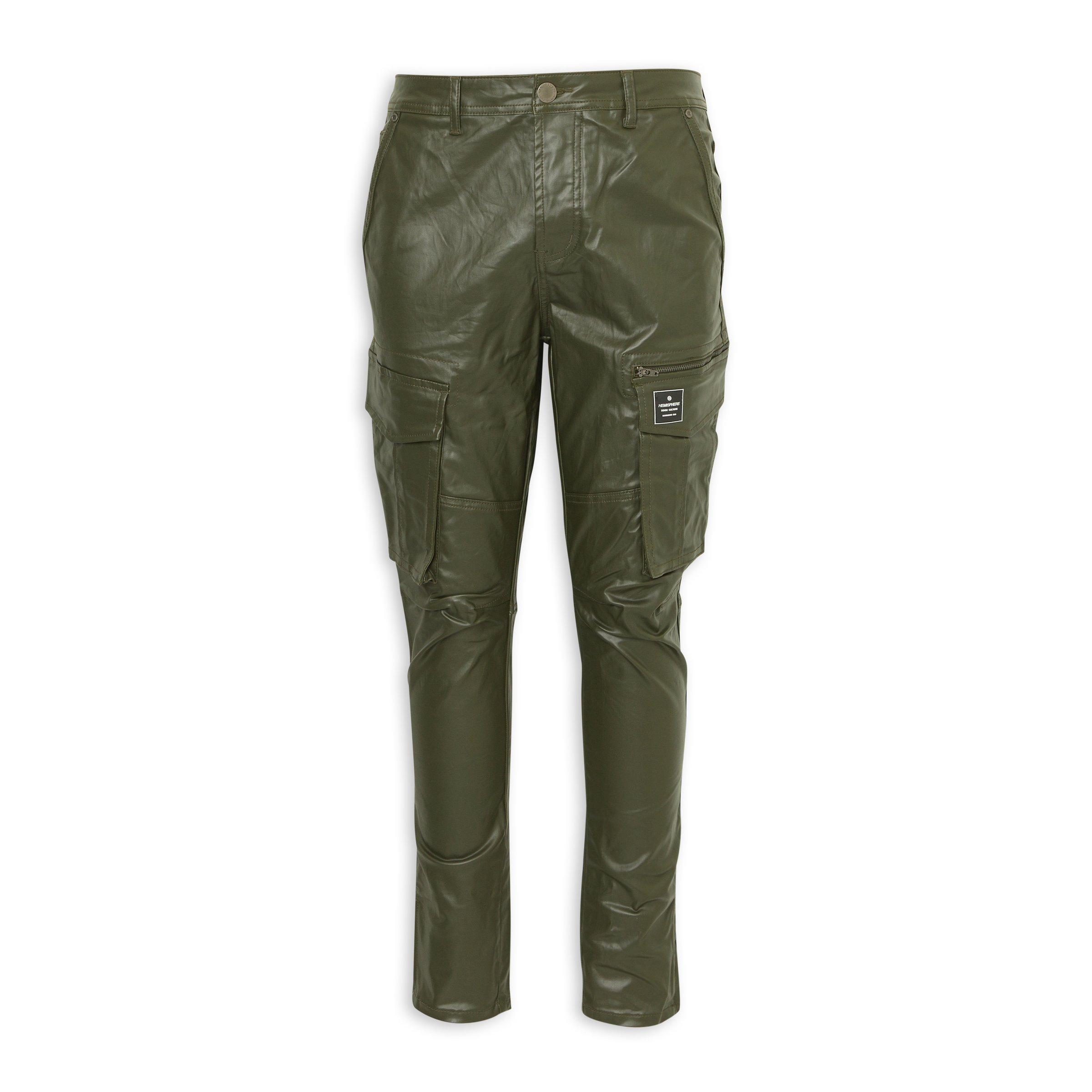Green Coated Utility Pants (3224329) | Hemisphere