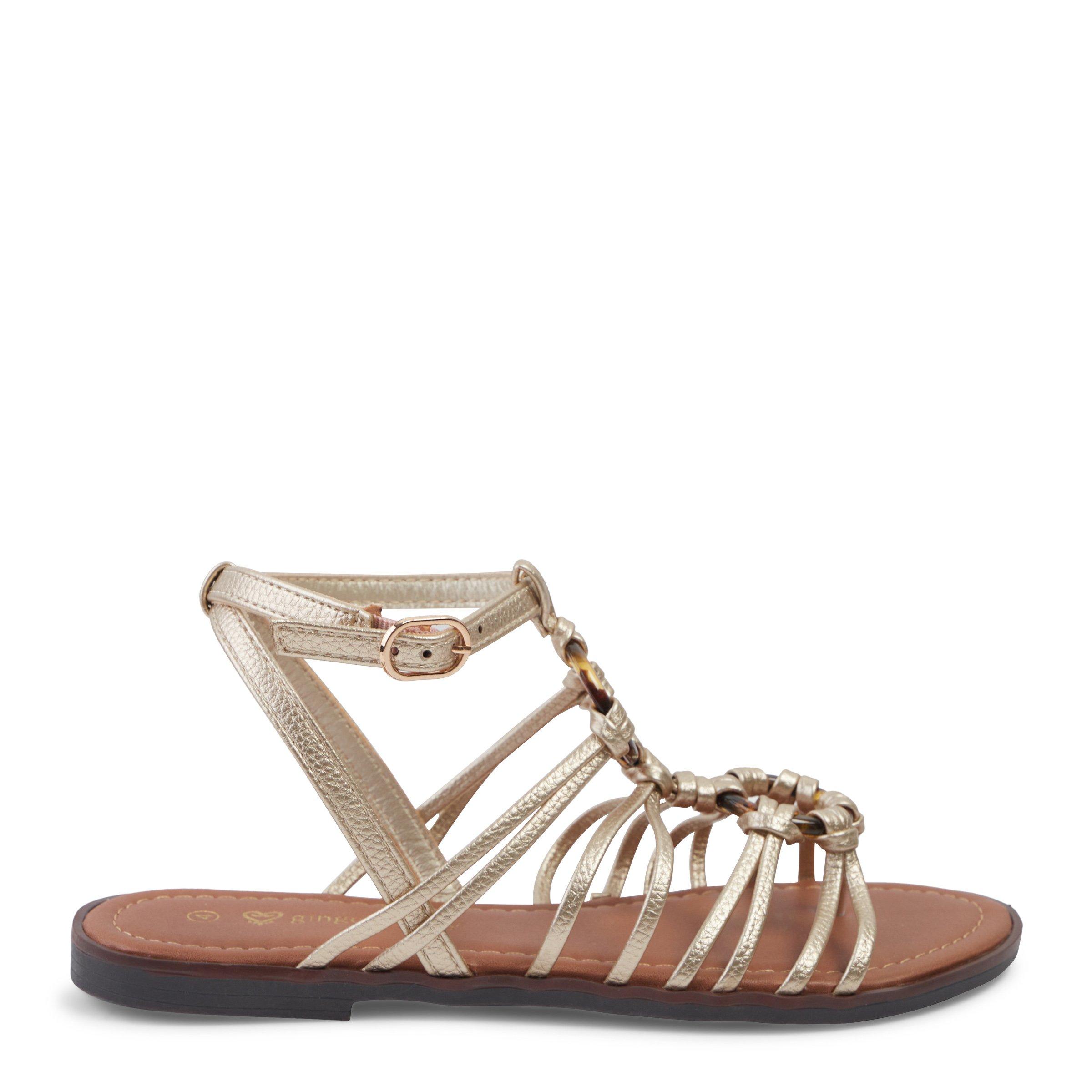 Gold Gladiator Sandals (3224603) | Ginger Mary