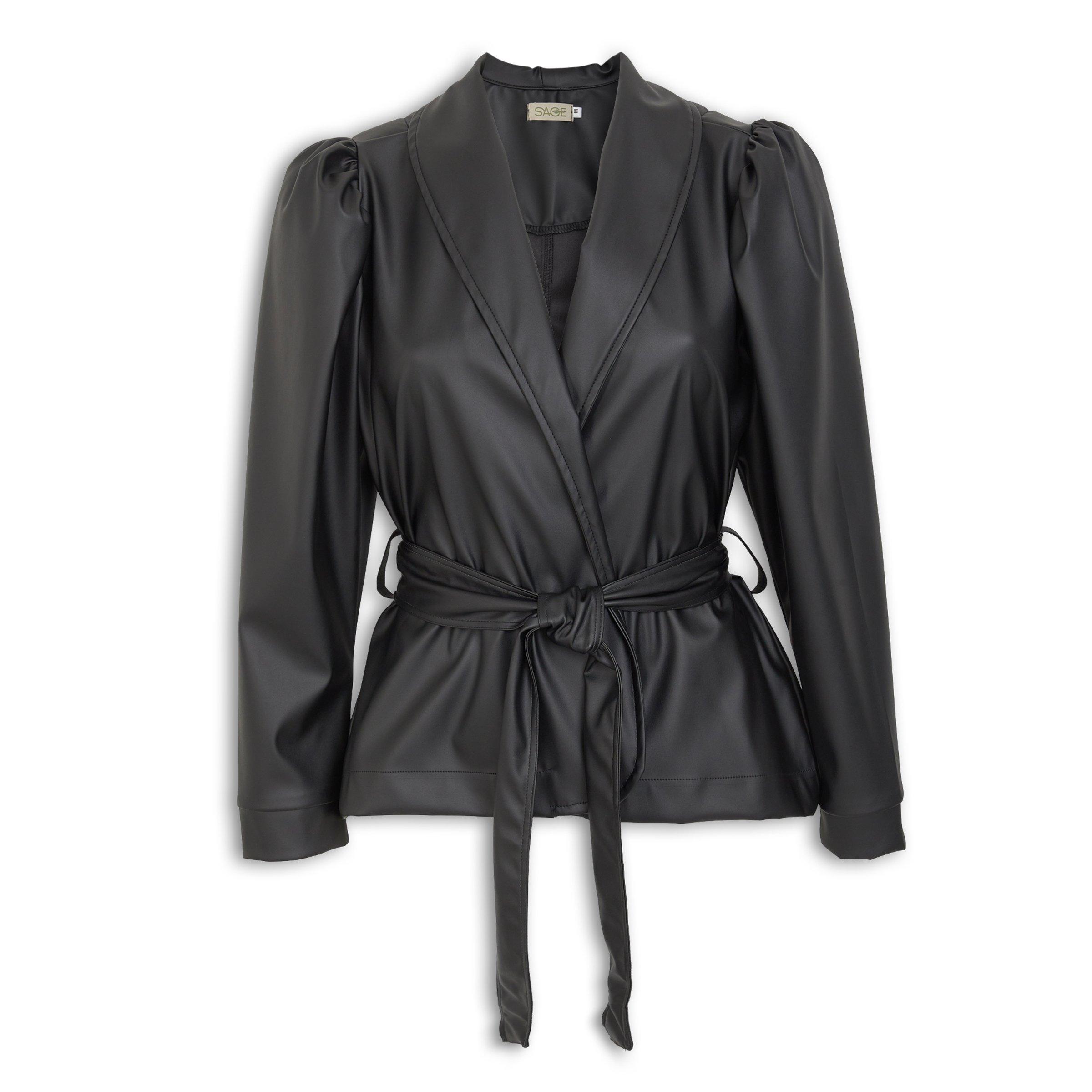 Black PU Jacket (3224883) | Sage Ladies
