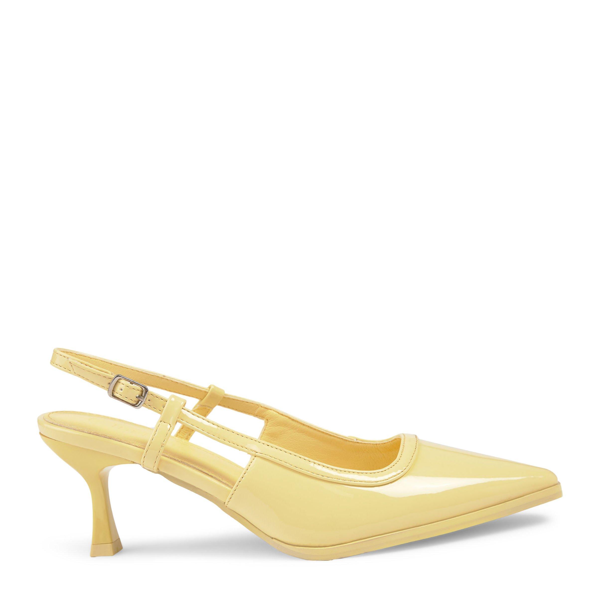 Butter Yellow Slingback Heels (3225362) | Identity