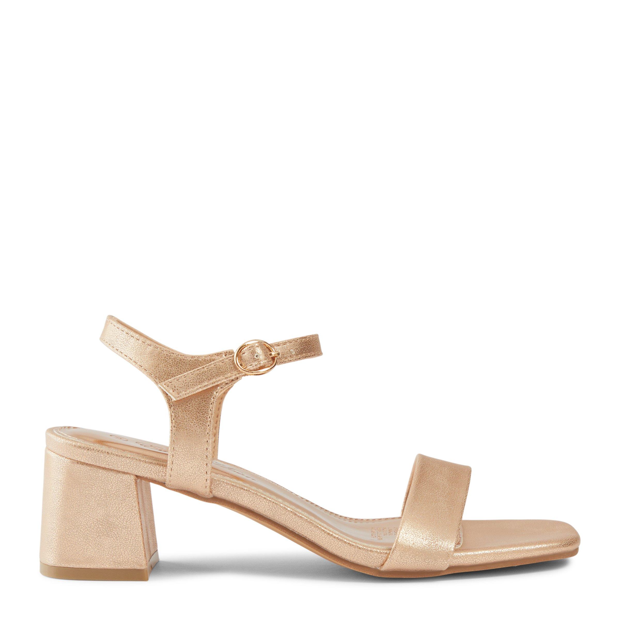 Rose Gold Ankle Strap Heels (3225568) | Truworths