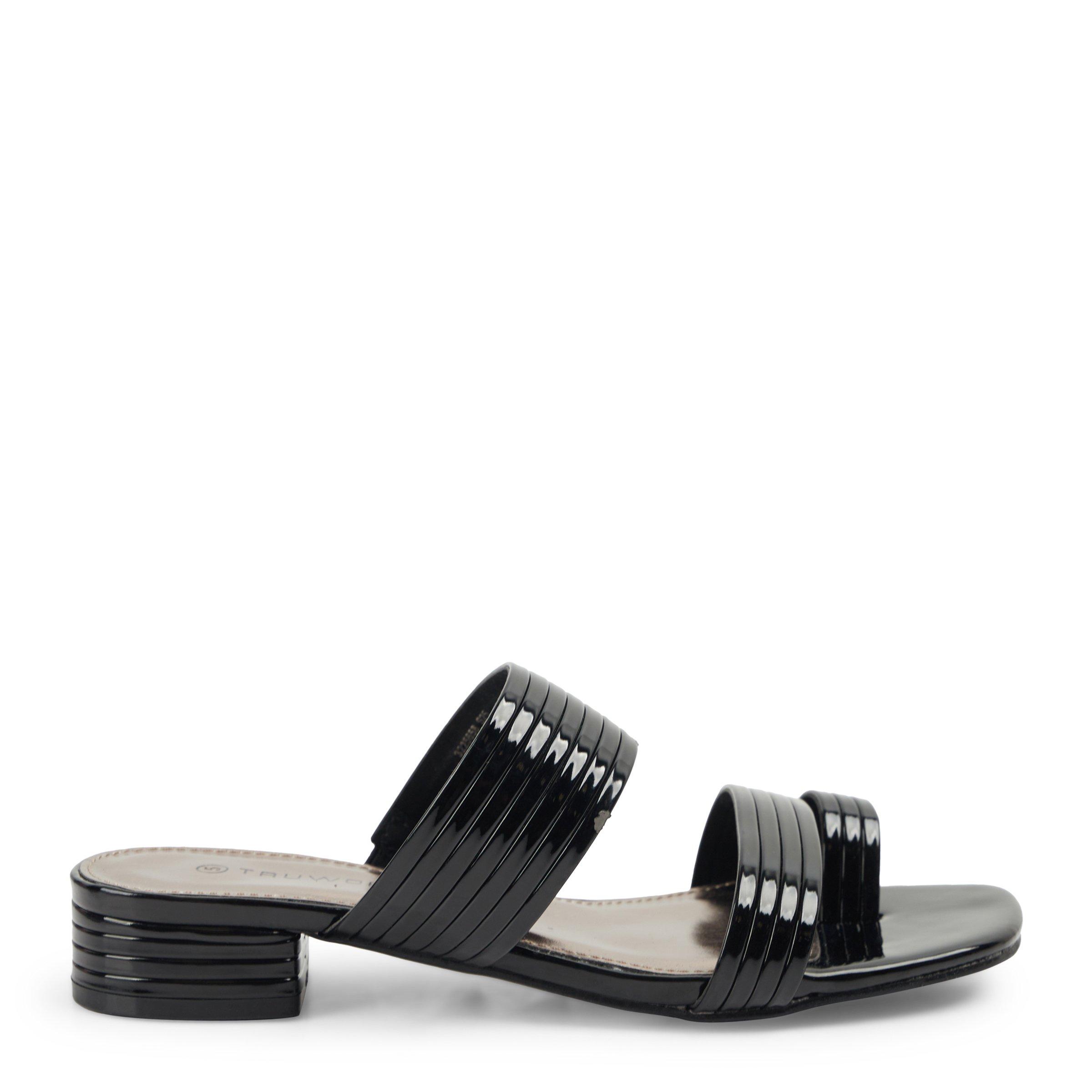 Black Patent Toe Post Sandals (3225658) | Truworths