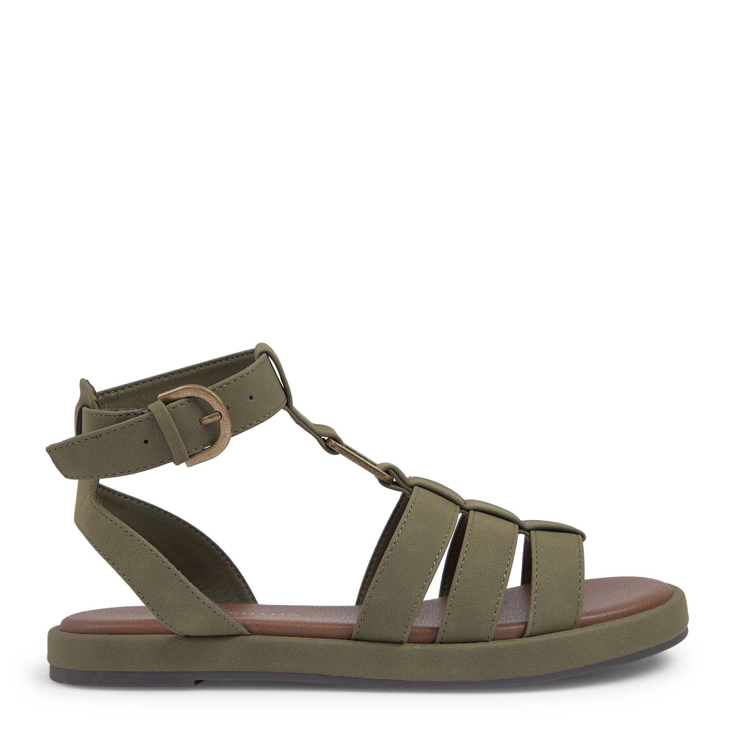 Olive Green Strappy Sandals (3225728) | Truworths