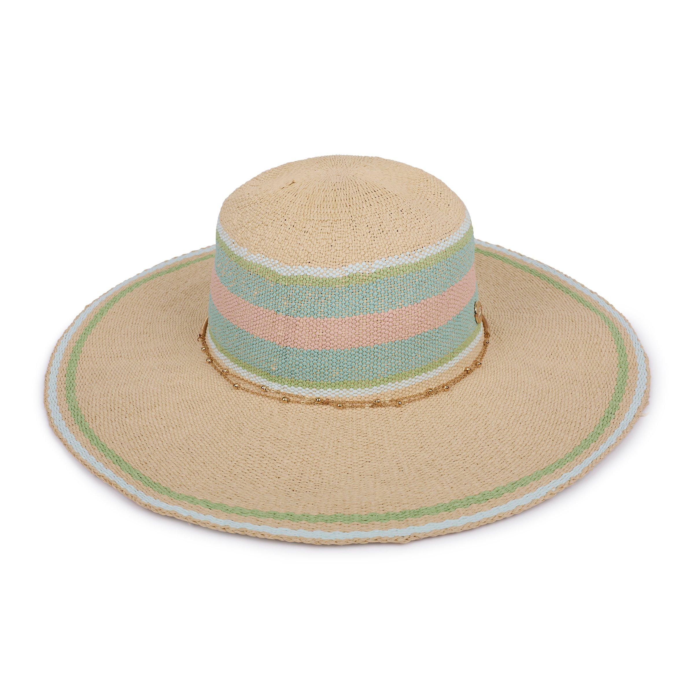 Multi-colour Floppy Straw Hat (3225842) | LTD Woman