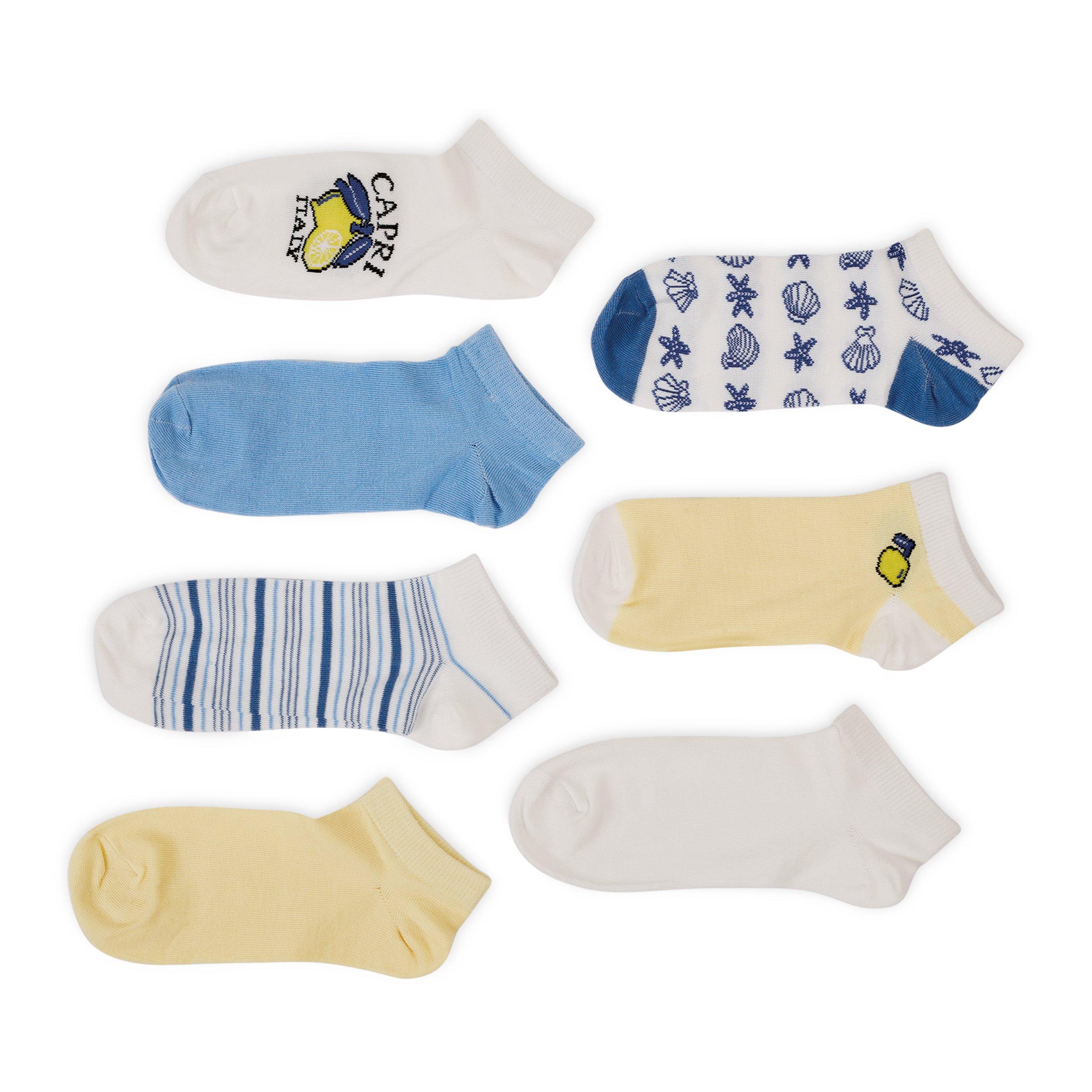 7-pack Blue and Yellow Novelty Socks (3225899) | Truworths