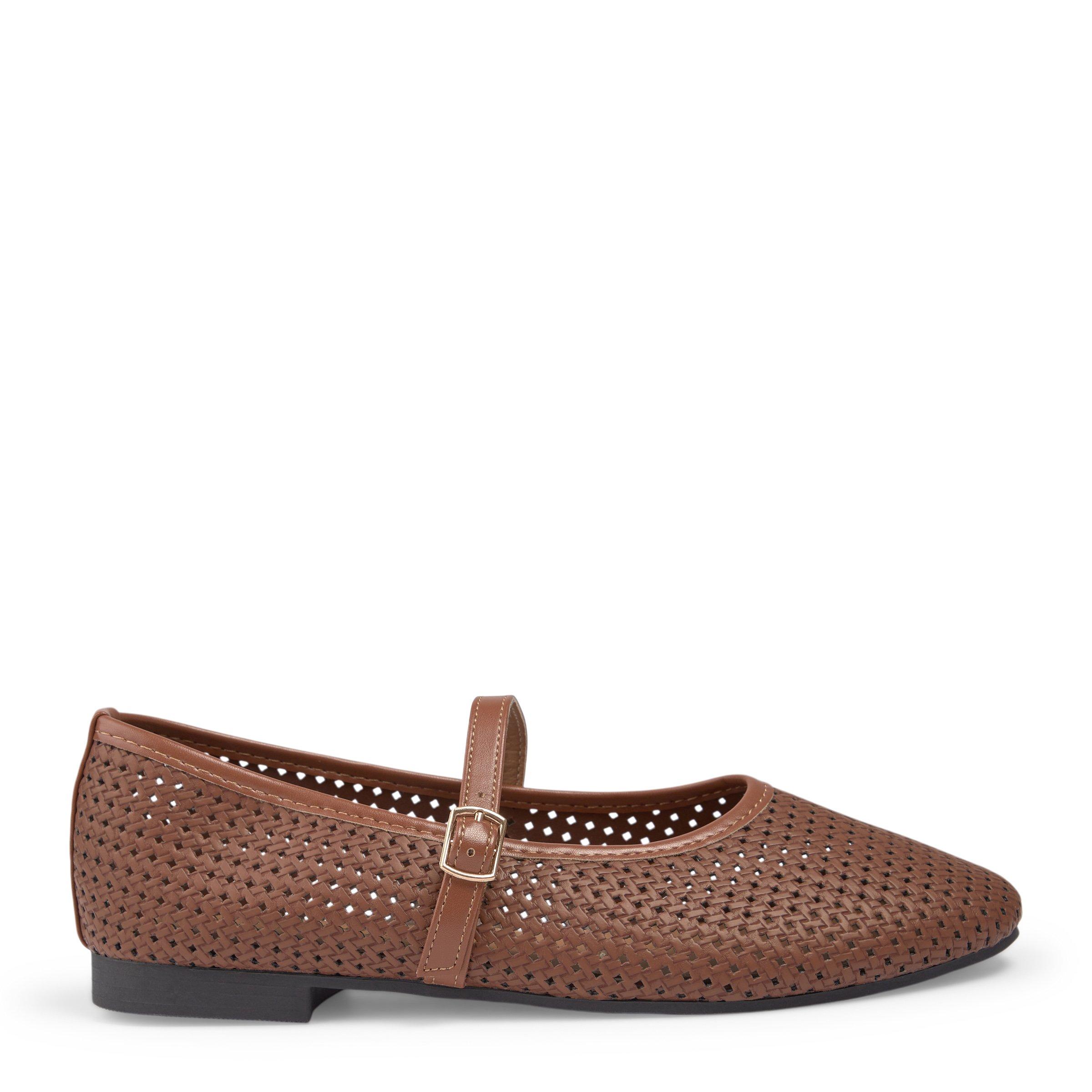 Tan Woven Pump with Bukle Detail (3225927) | Identity