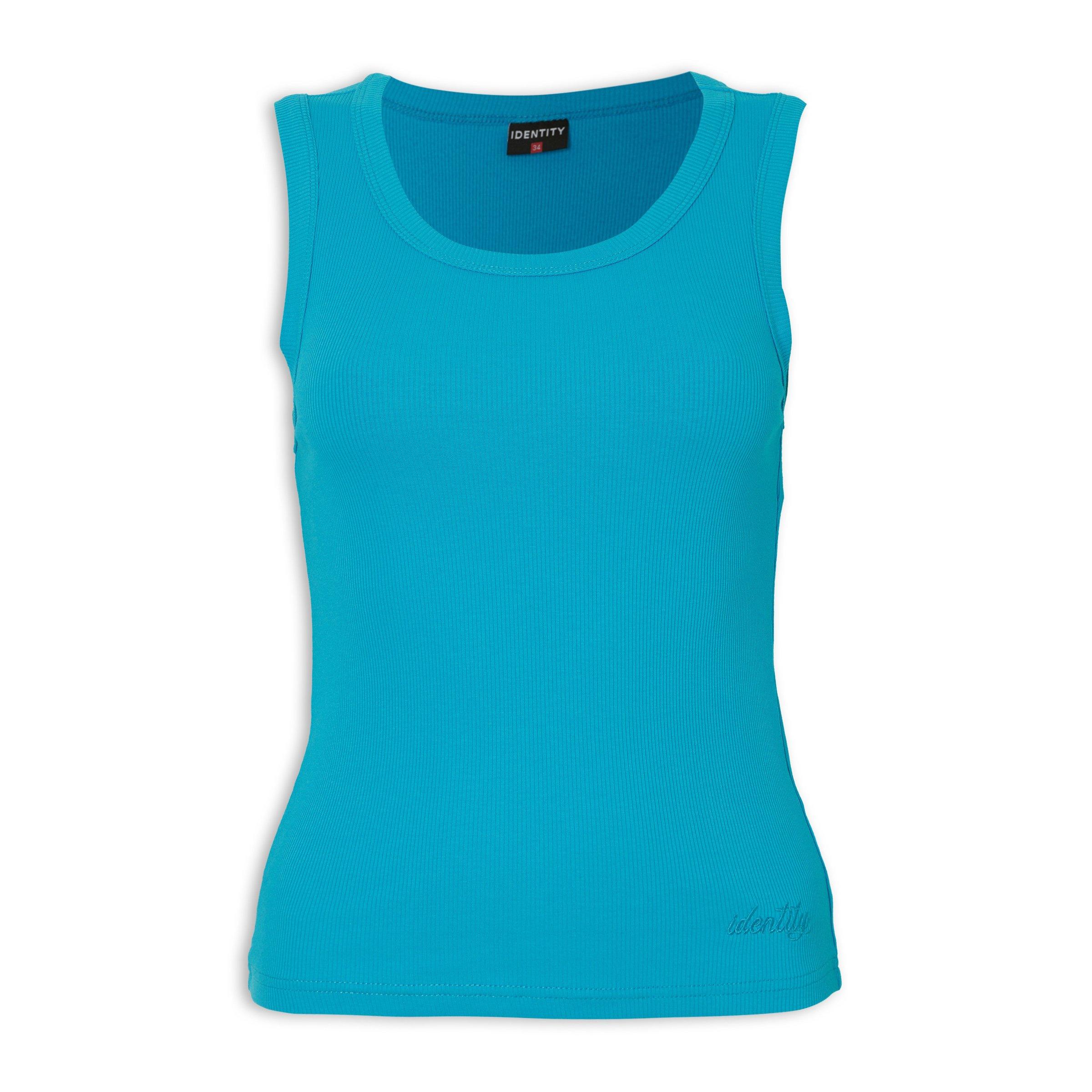 Blue Ribbed Vest (3225928) | Identity