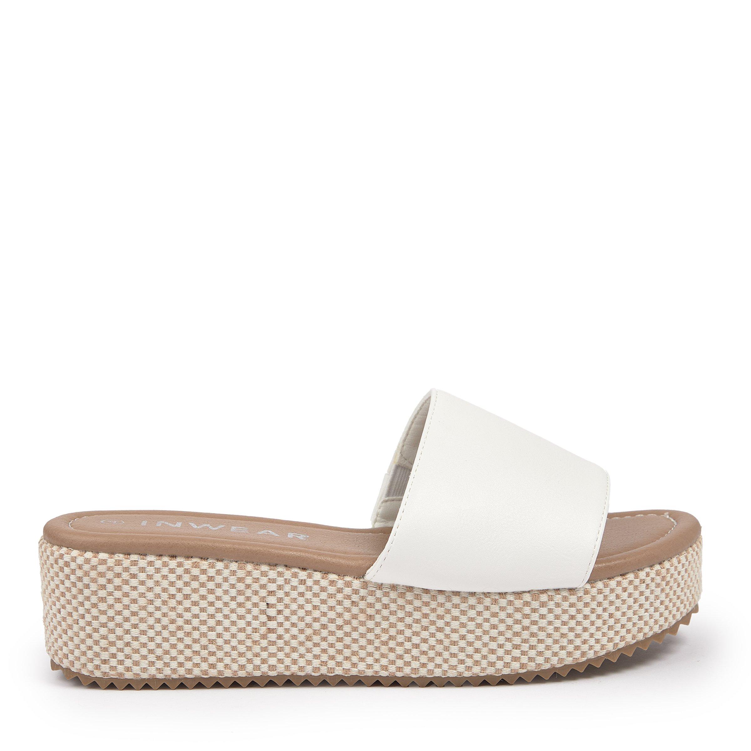 White Platform Mule Sandals (3226026) | Inwear
