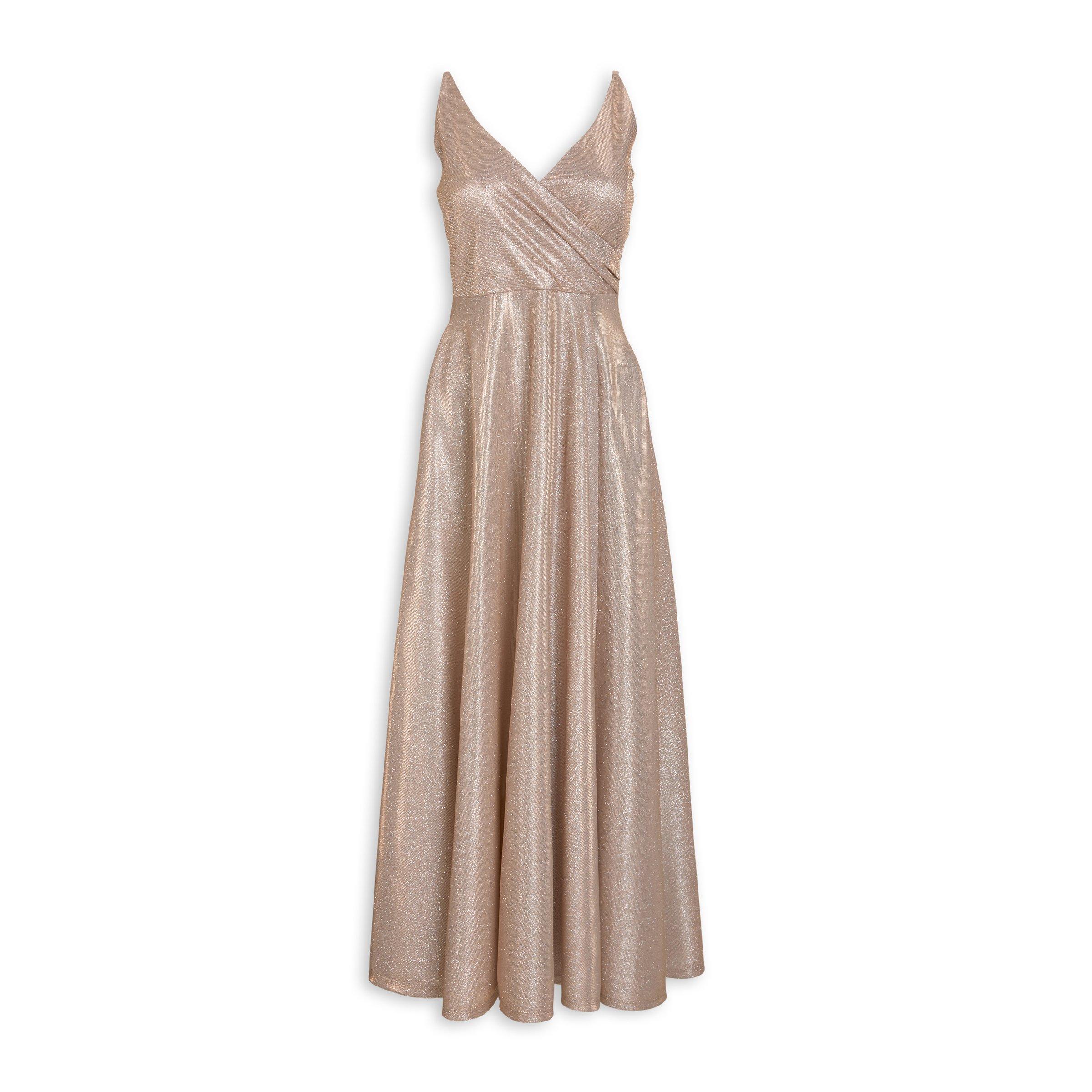 Champagne Pink Fit and Flare Dress (3226076) | Emily Moon