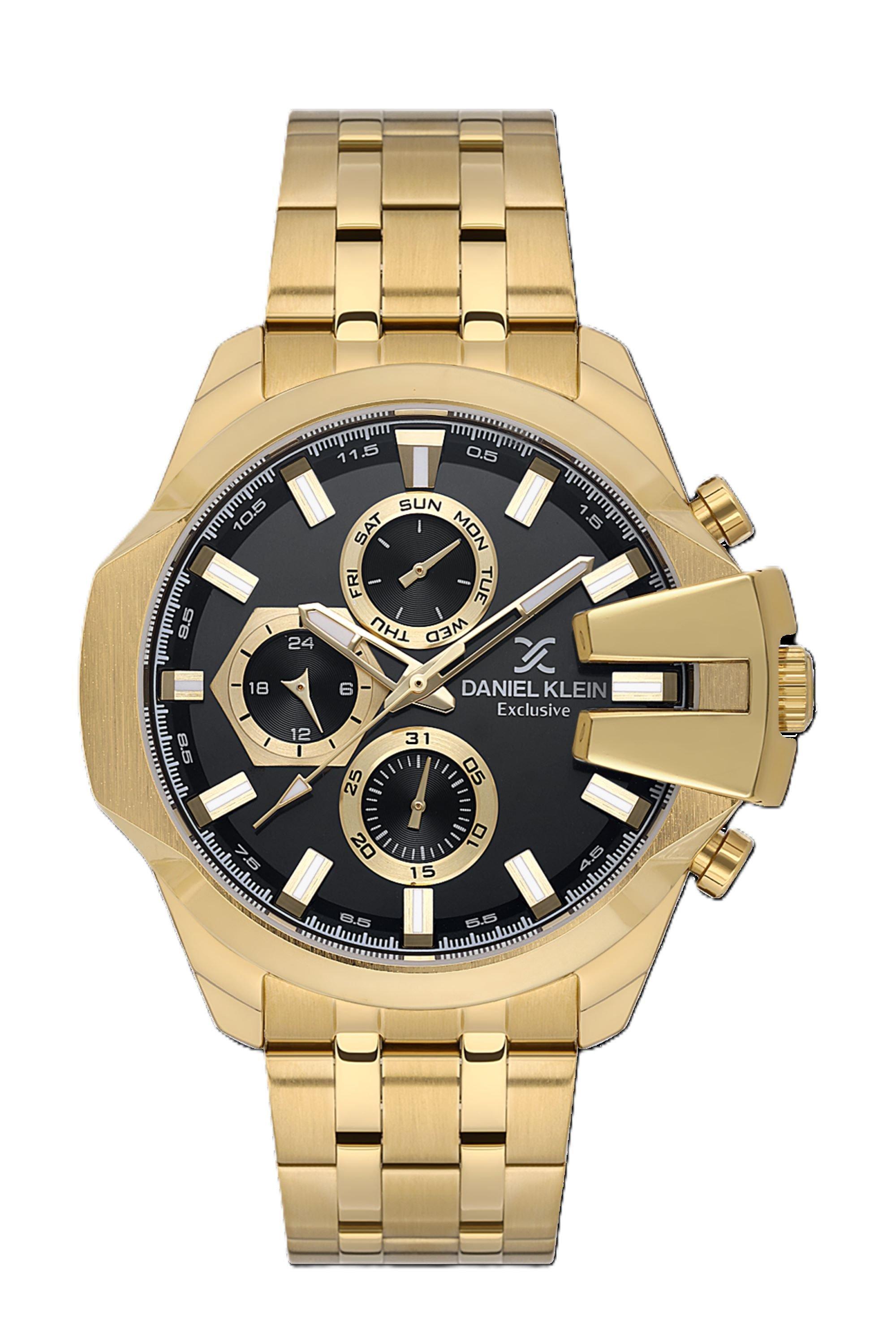 Gold Metal Chrono Watch (3226317) | Daniel Klein