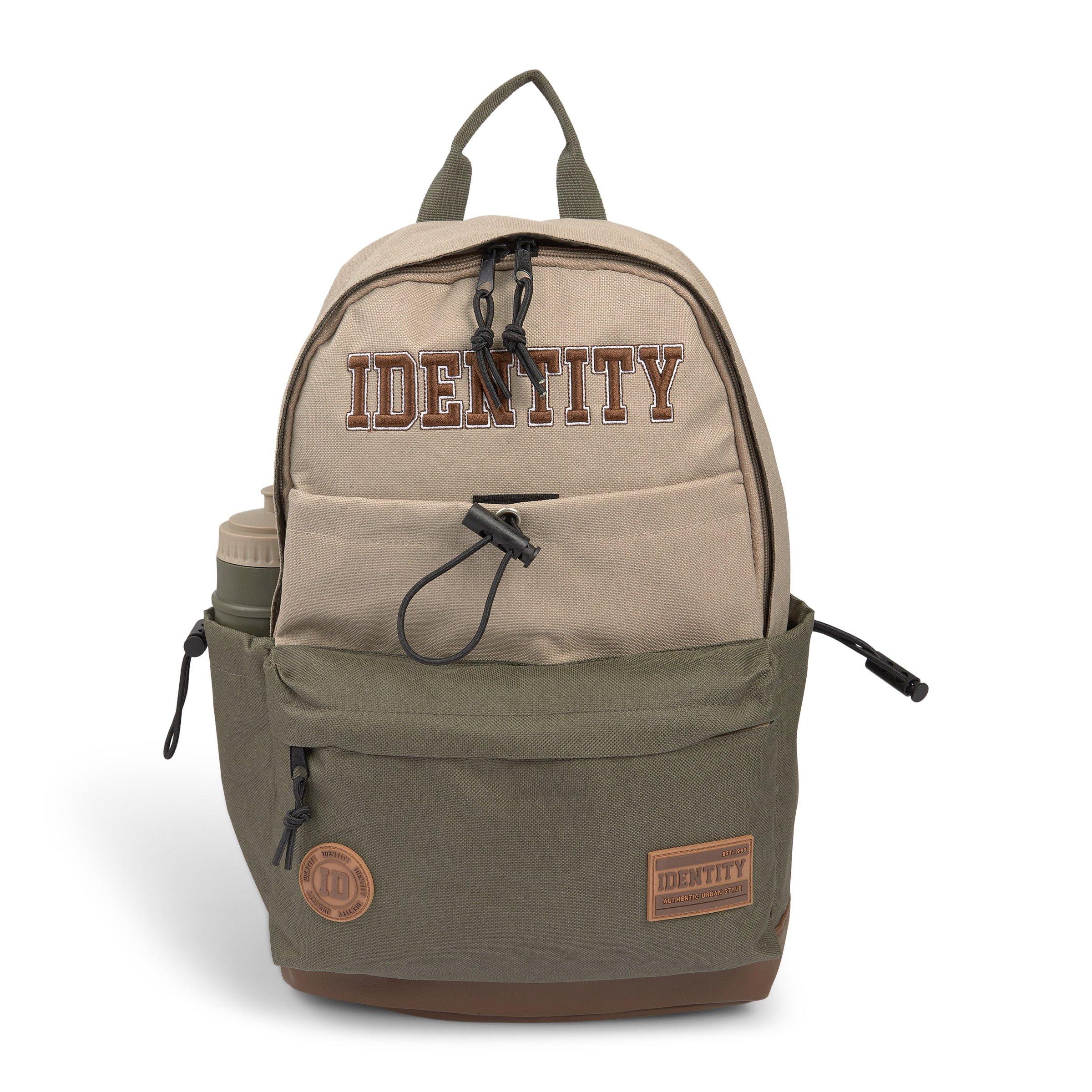 Boys Green and Beige Explorer Backpack (3226465) | Identity