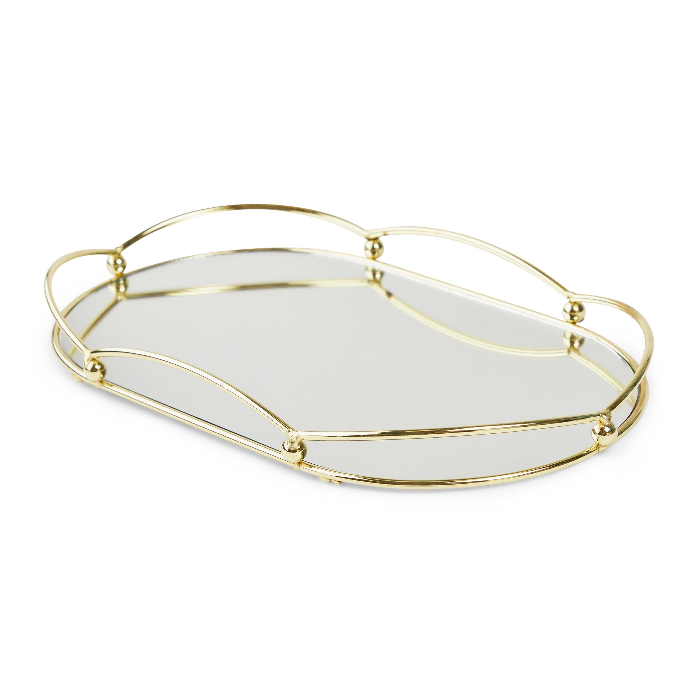 Gold Calista Oval Tray (3226927) | Loads of Living