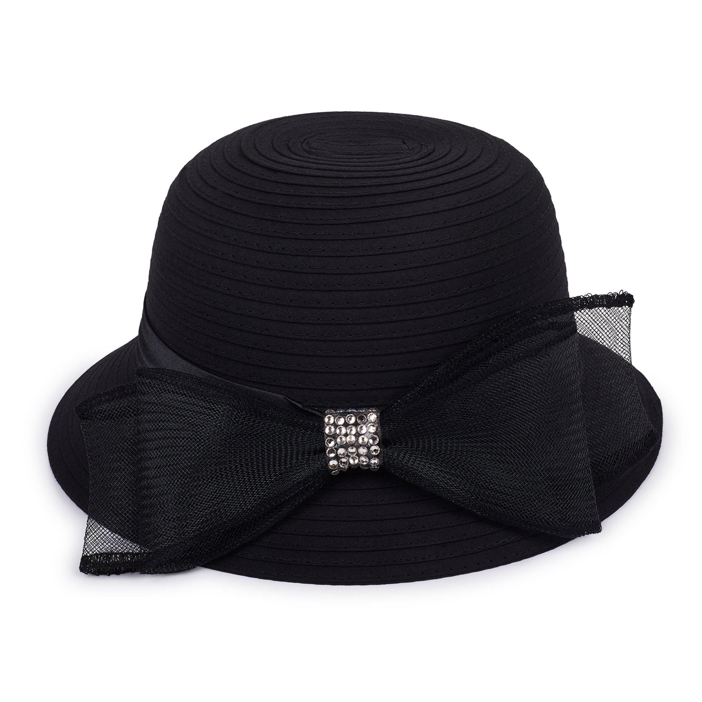 Black Smart Hat with Bow (3227218) | Truworths