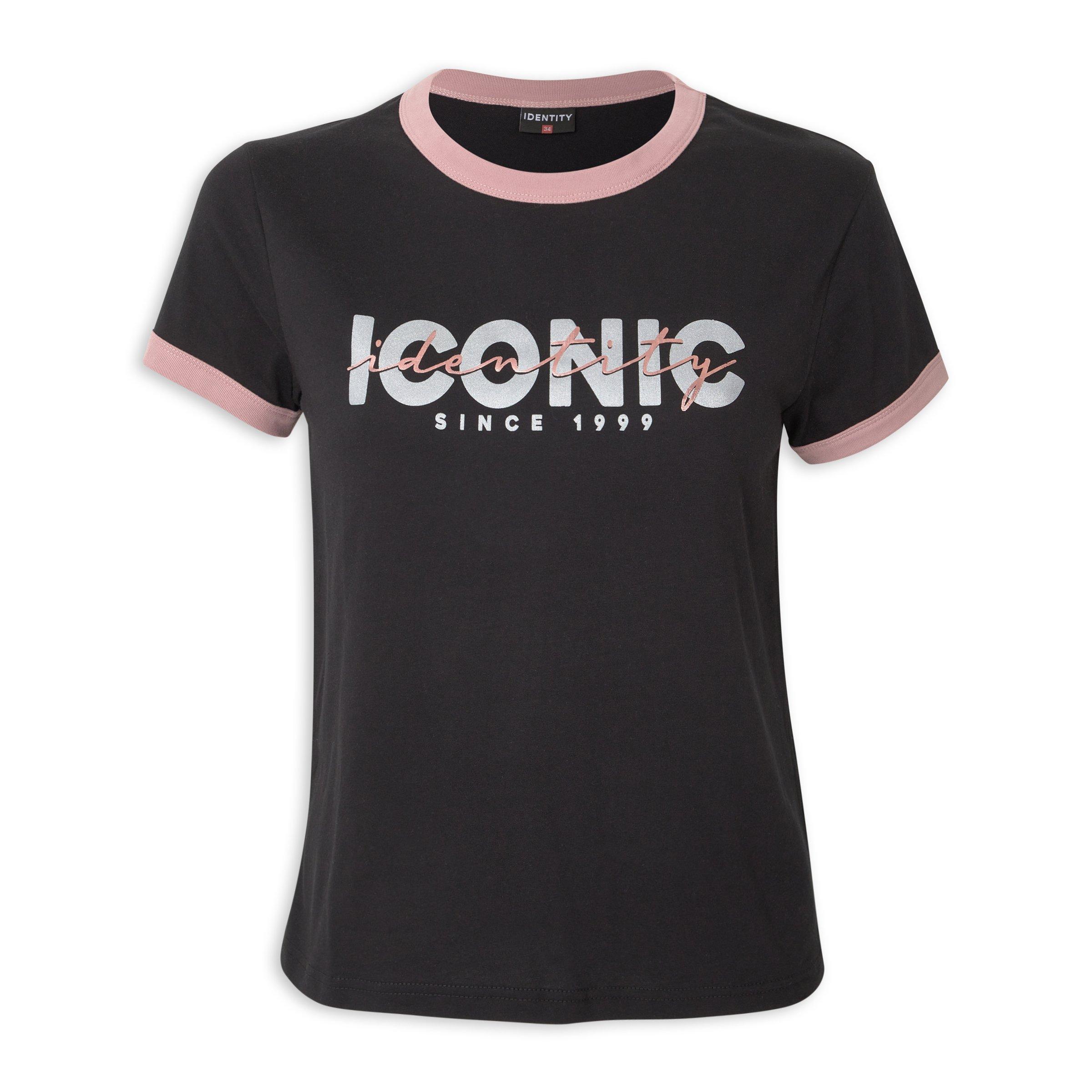 Black and Pink Branded T-shirt (3227220) | Identity