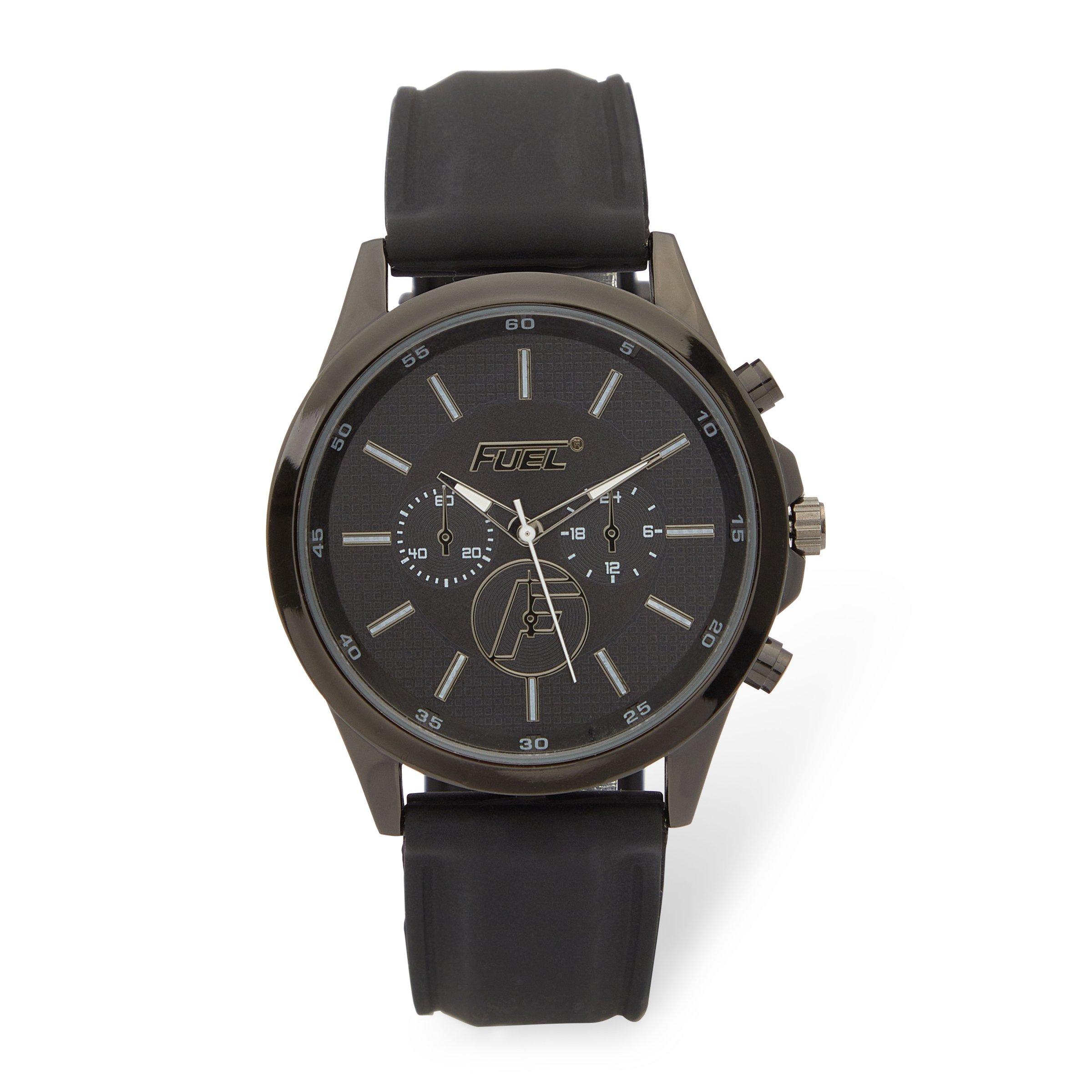 Fuel Black and Gunmetal Resin Watch (3227340) | Fuel