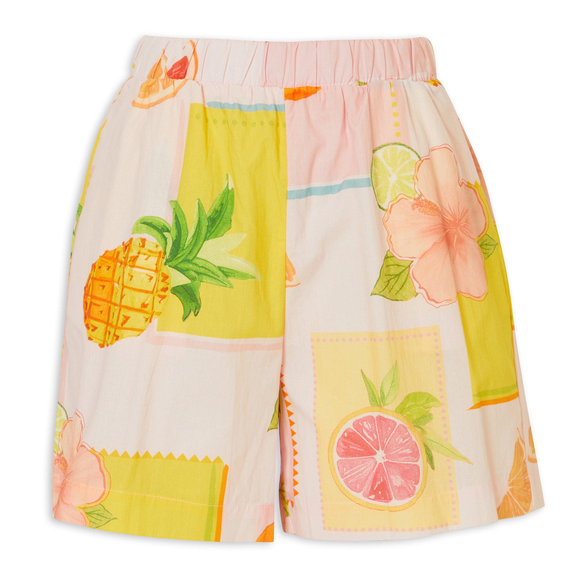 Yellow Resort Print Shorts (3227931) | Identity