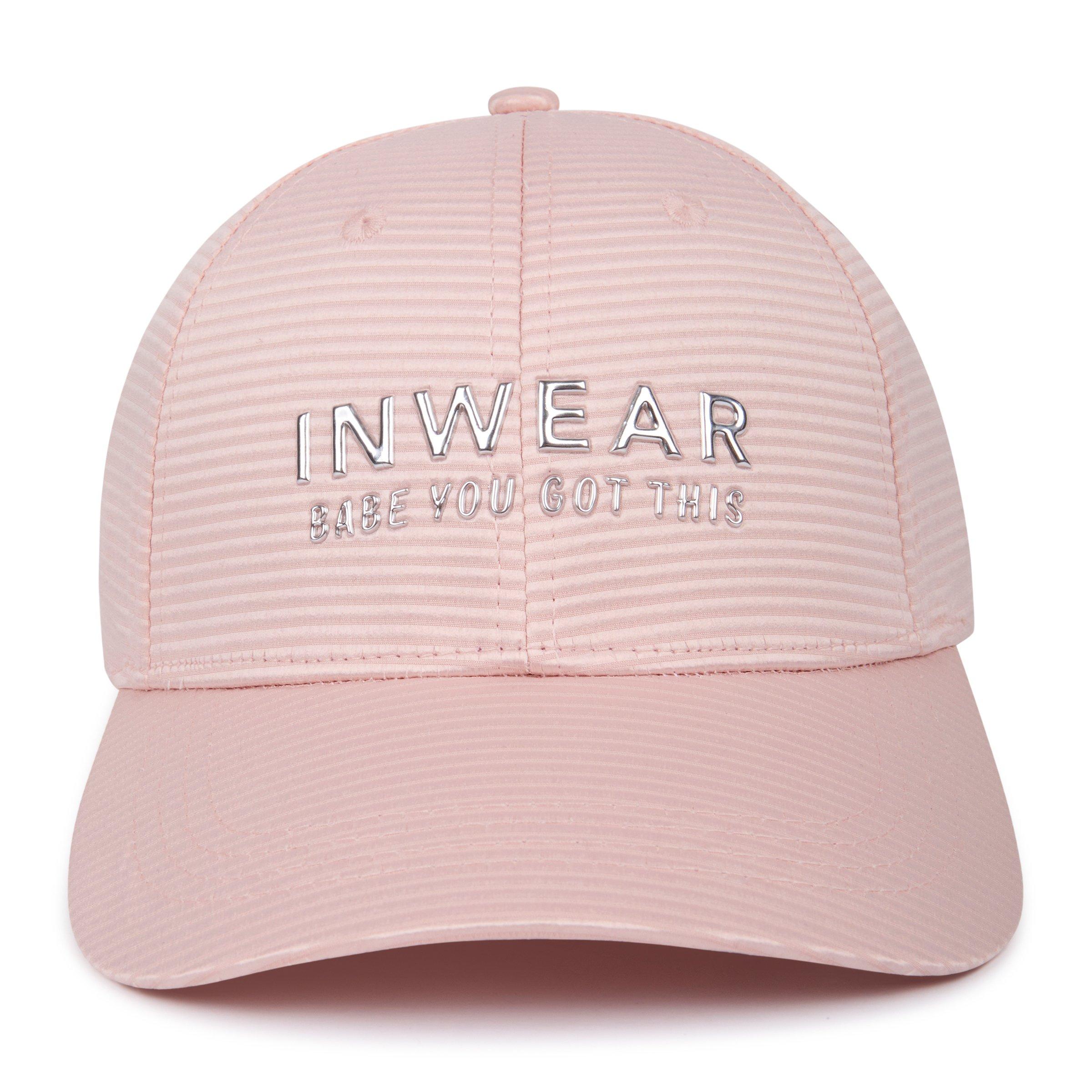 Branded Ribbed Pink Peak Cap (3228509) | Inwear