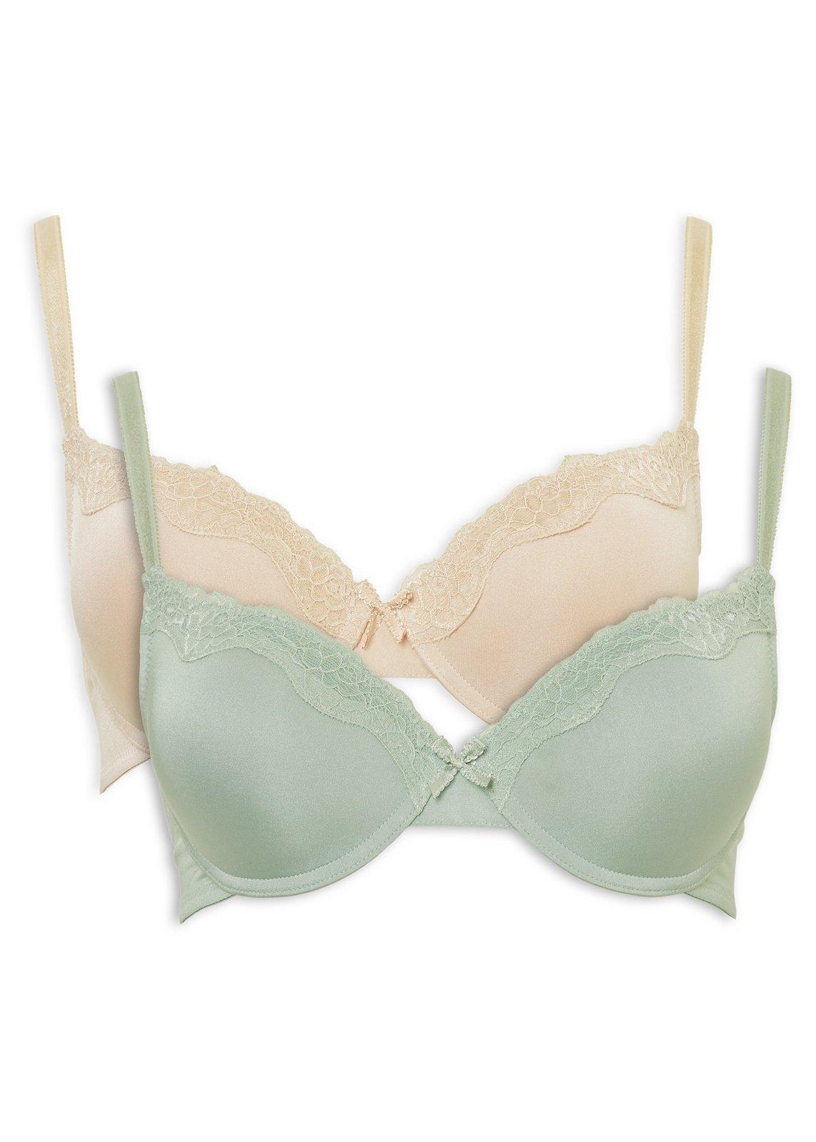 2-Pack Green Lace Underwire Bras (3228632) | Truworths